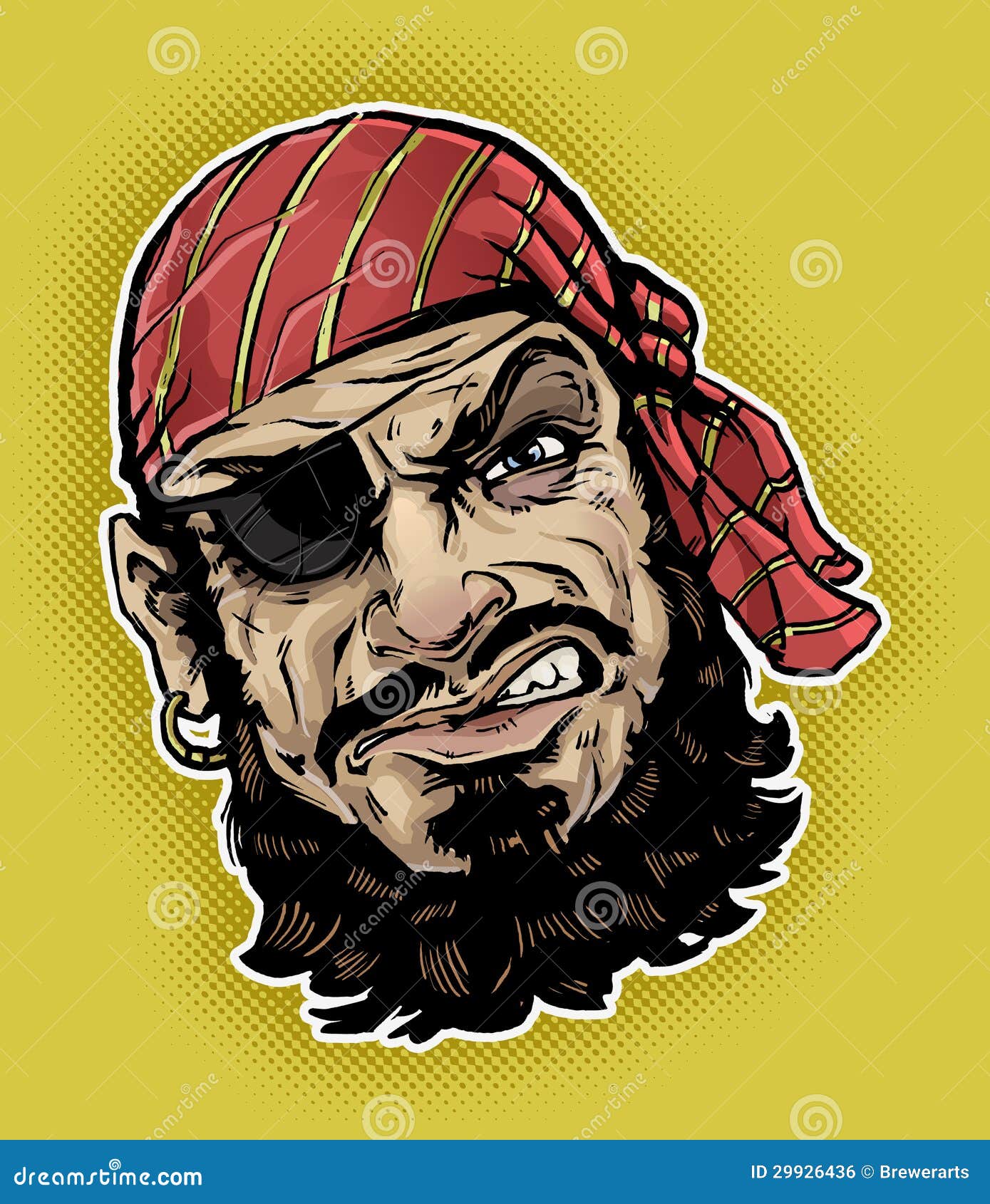 Classic Pirate stock vector. Illustration of captain - 29926436