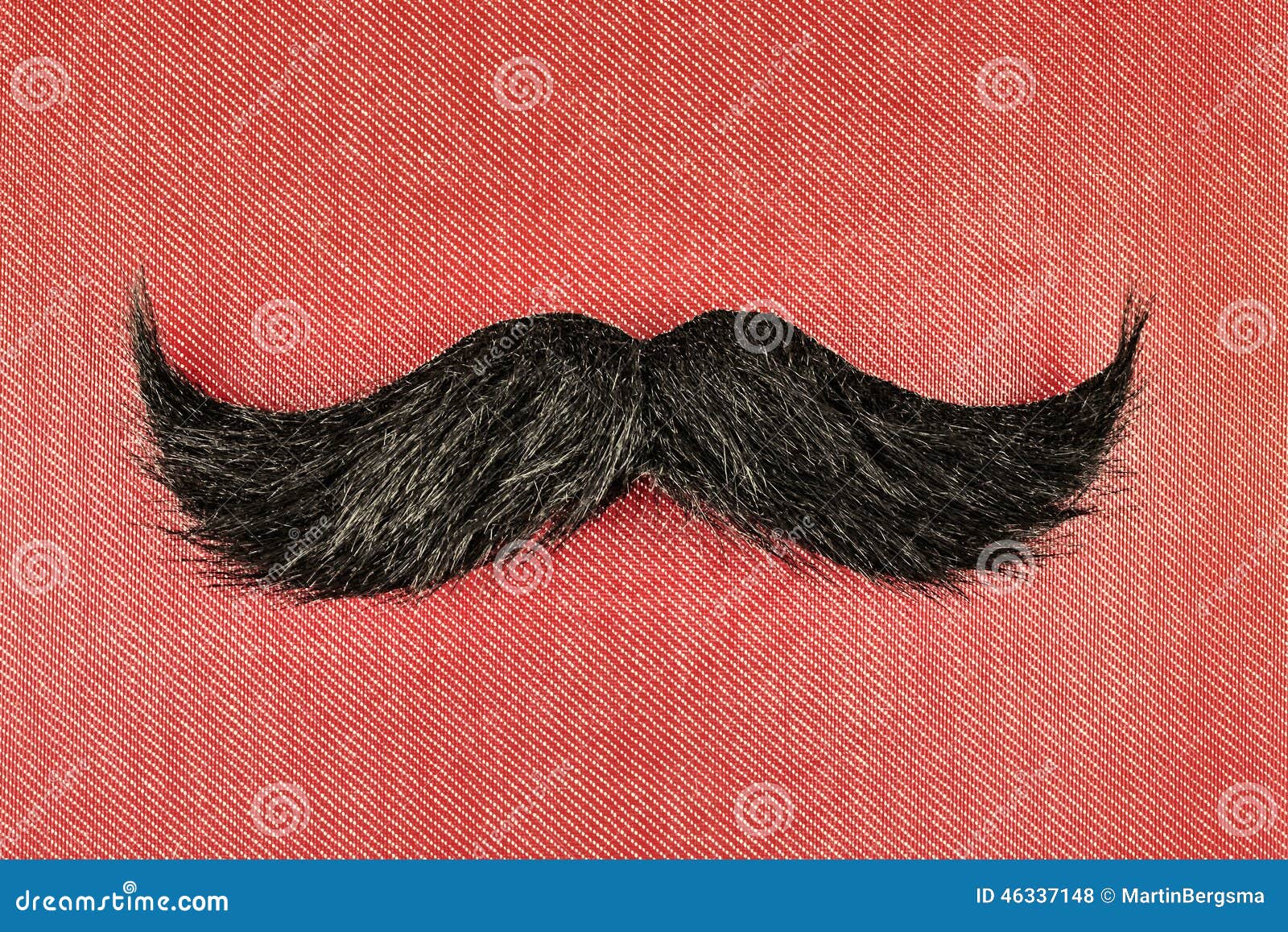 Retro Styled Image of a Black Curly Moustache Stock Photo - Image of ...