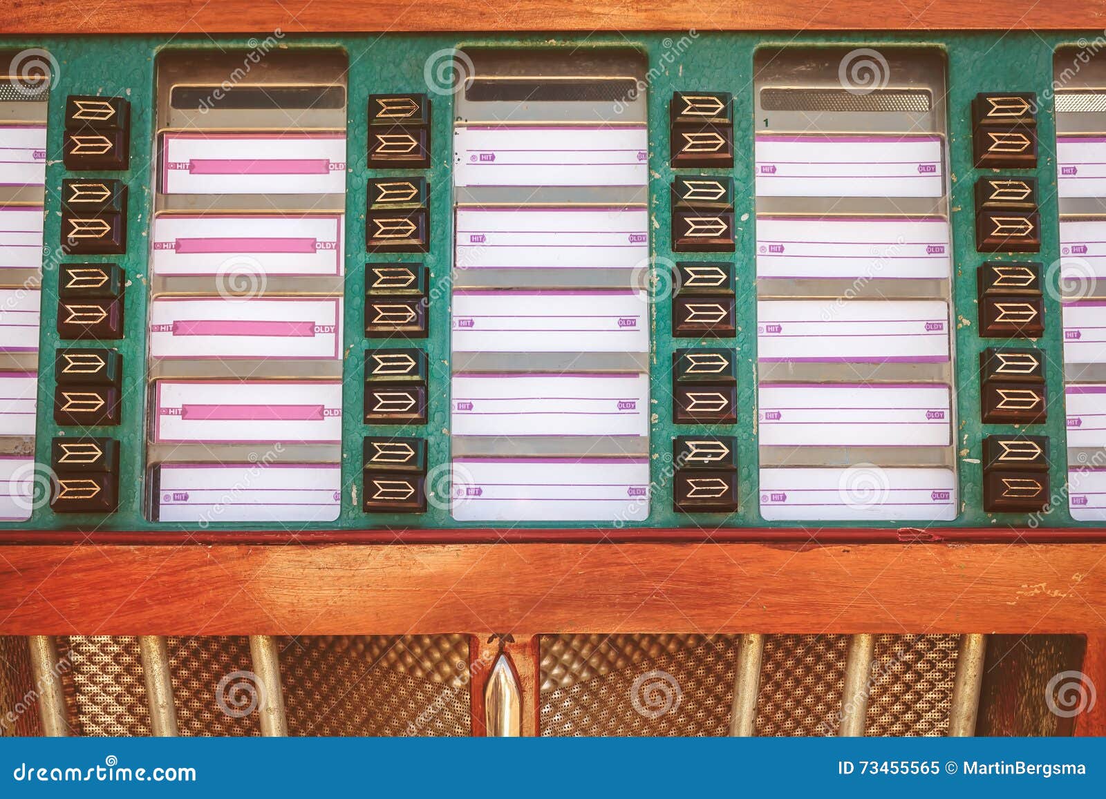 Retro Styled Image of an Old Jukebox Stock Image - Image of chrome ...
