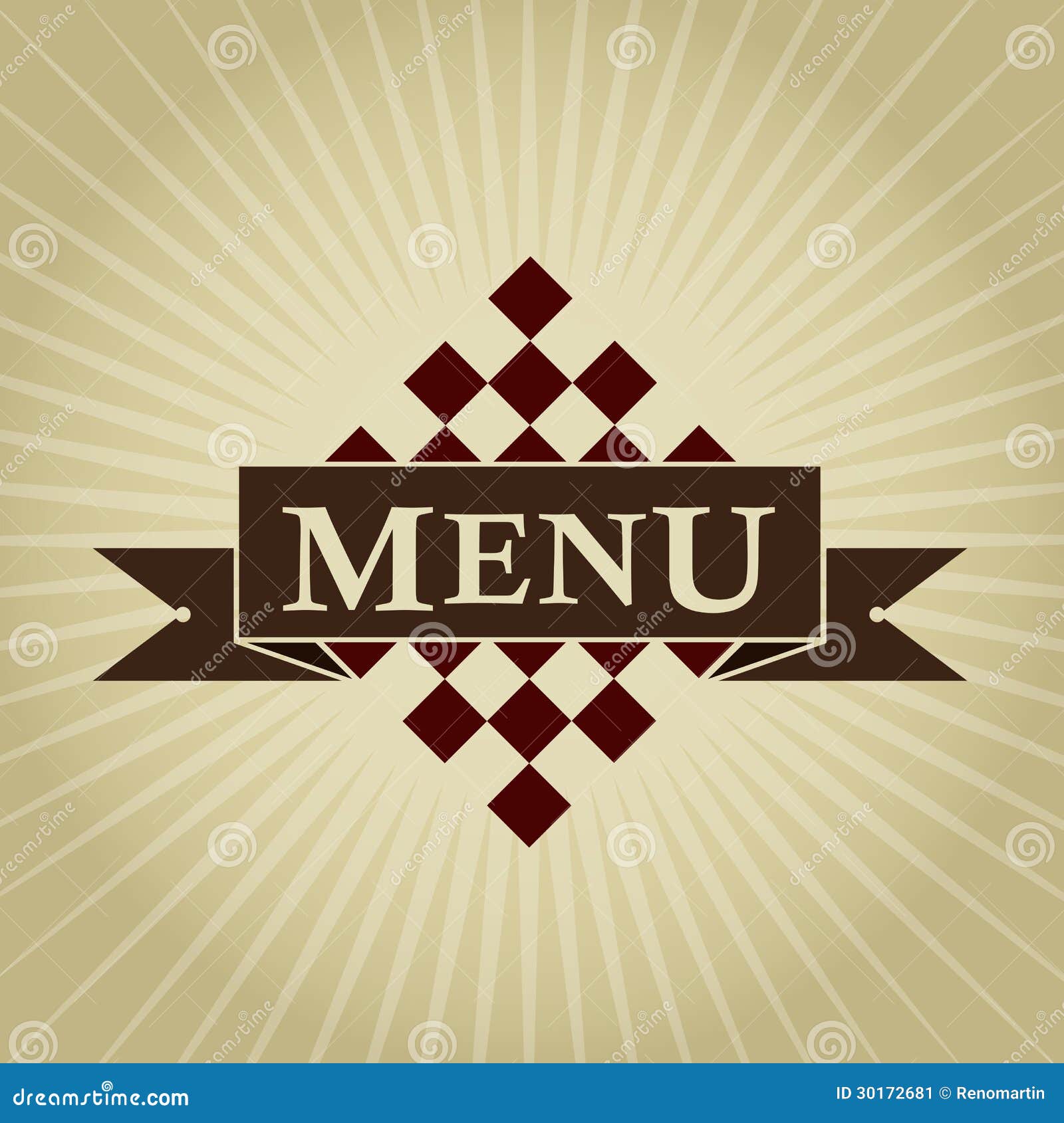 Retro Styled MENU Design stock vector. Illustration of element - 30172681