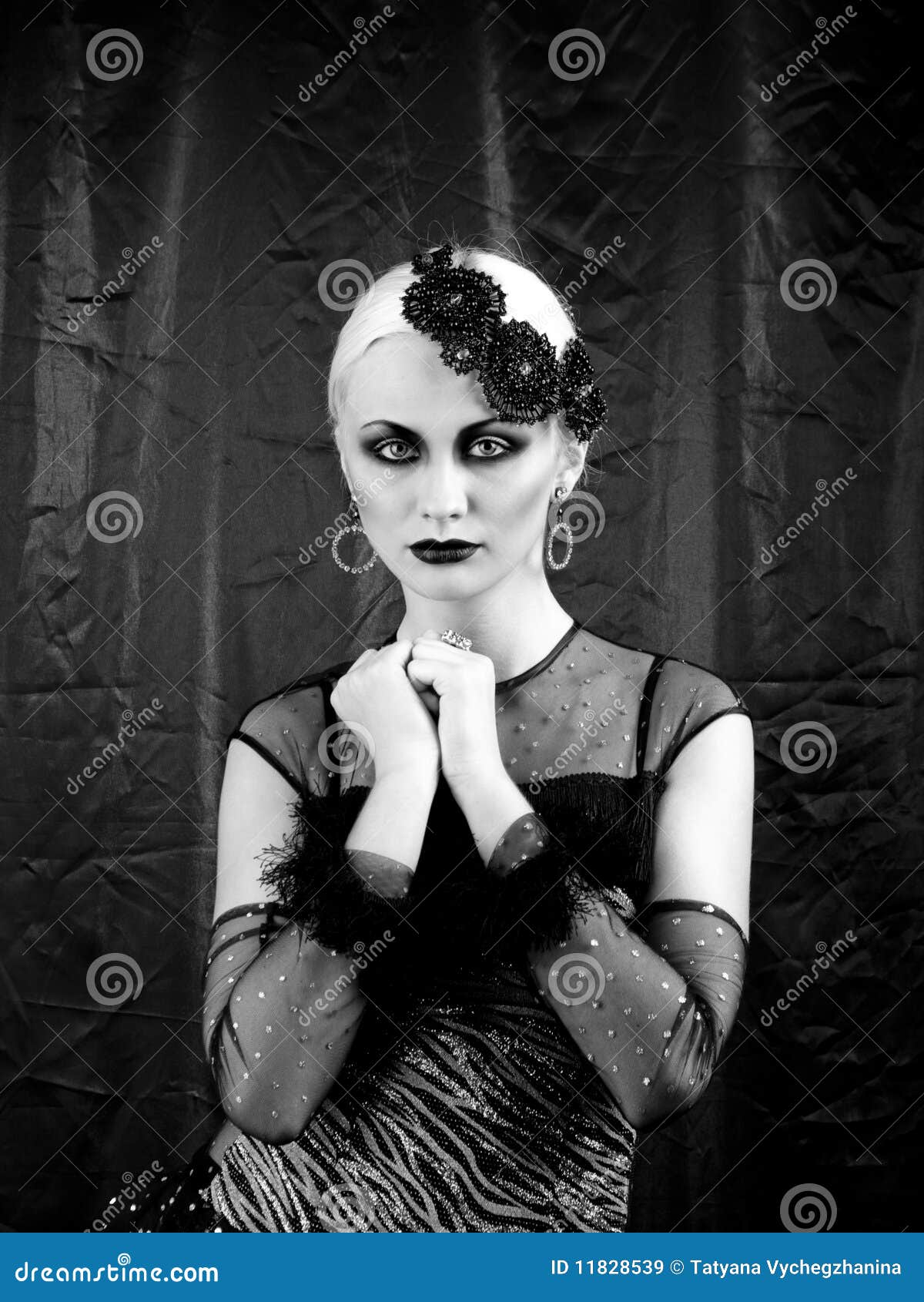 Retro-styled women stock image. Image of caucasian, glamour - 11828539