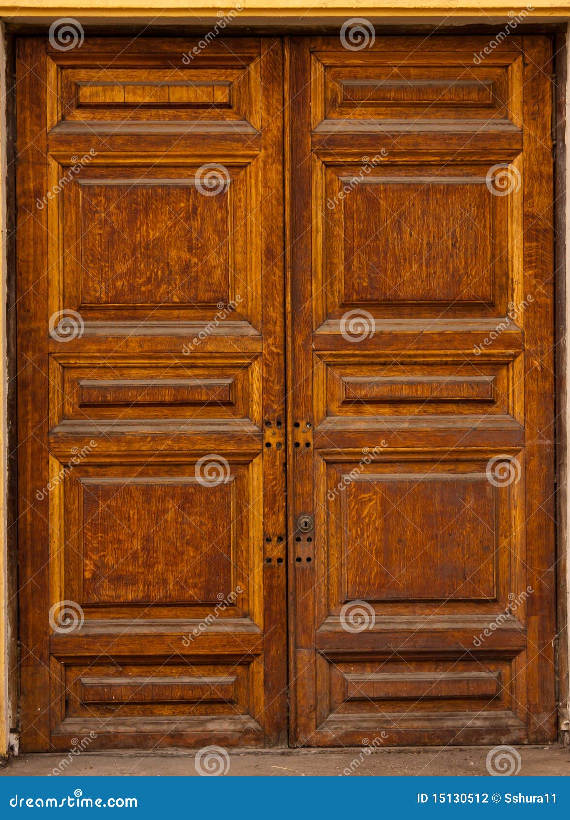 Retro-styled wooden door stock photo. Image of fashioned - 15130512