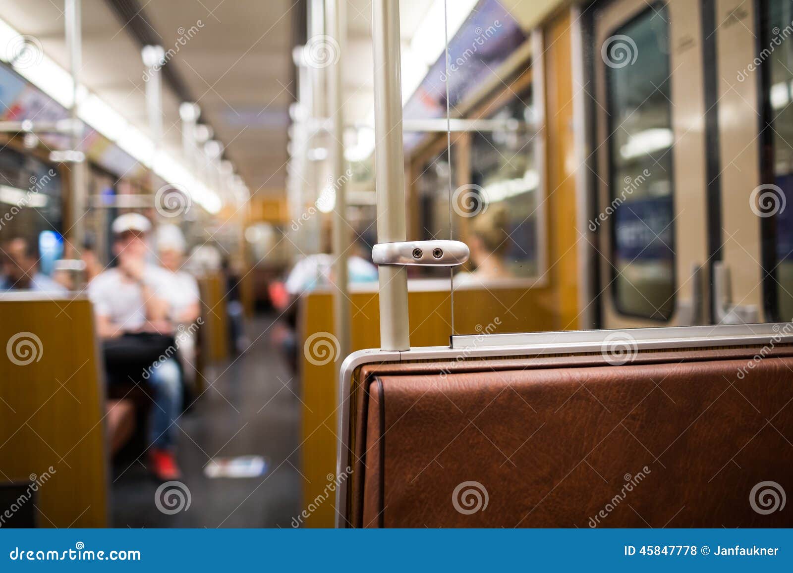 Retro Subway Train Of A Series Stands By The Platform Stock Photography ...