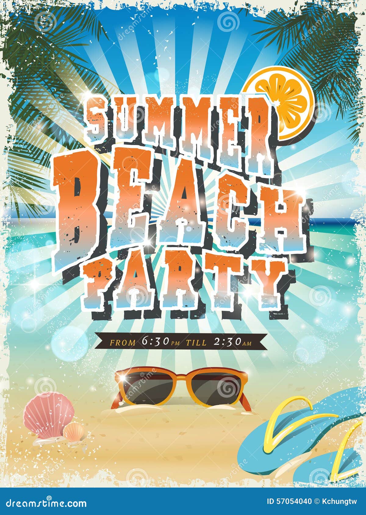 Set Of Retro Summer Holiday Posters Vector Illustration | CartoonDealer ...