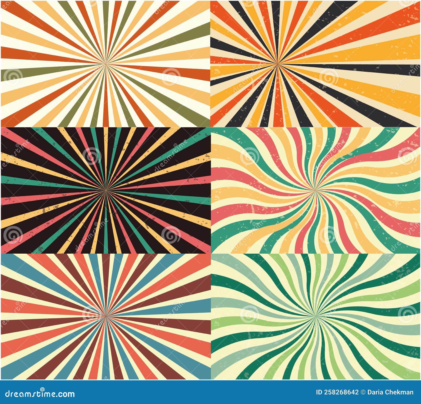 Retro Sun Background. Vintage Rays of the Sun Stock Vector ...