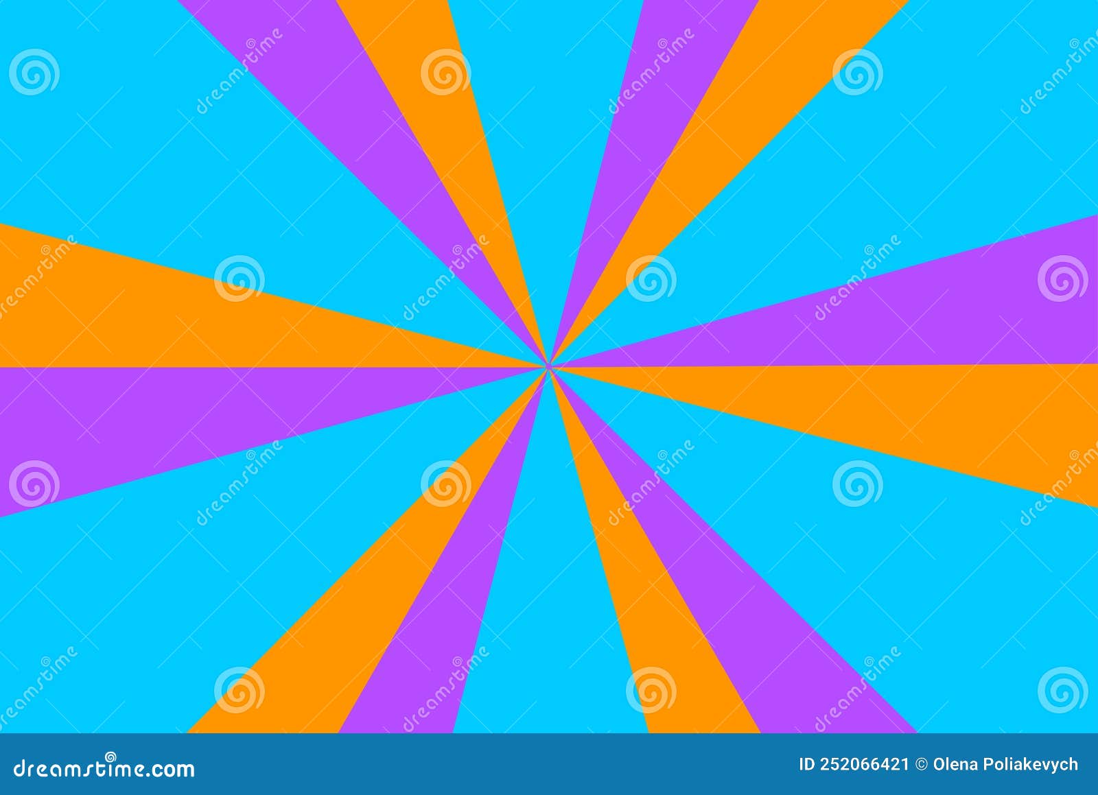 Retro Sun Rays Background. Color Explosion. Vector Illustration. Stock ...