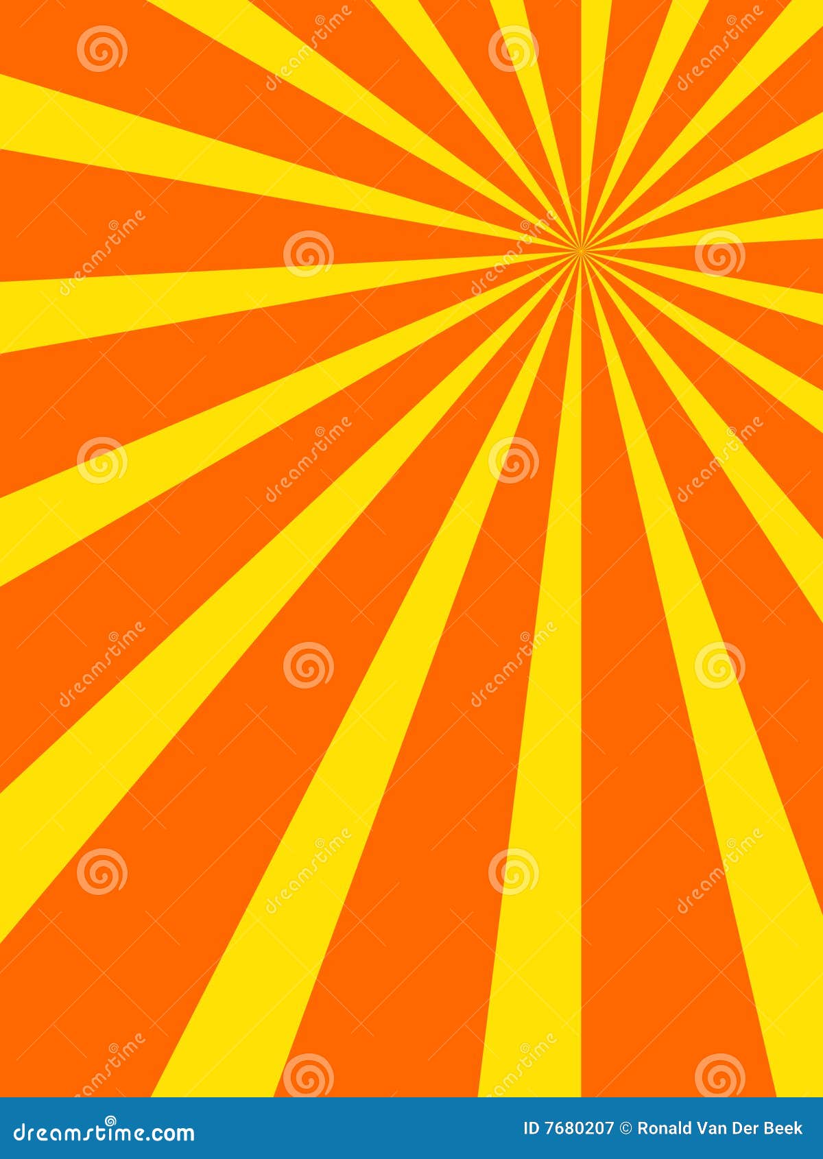Retro sunburst design stock vector. Illustration of orange - 7680207