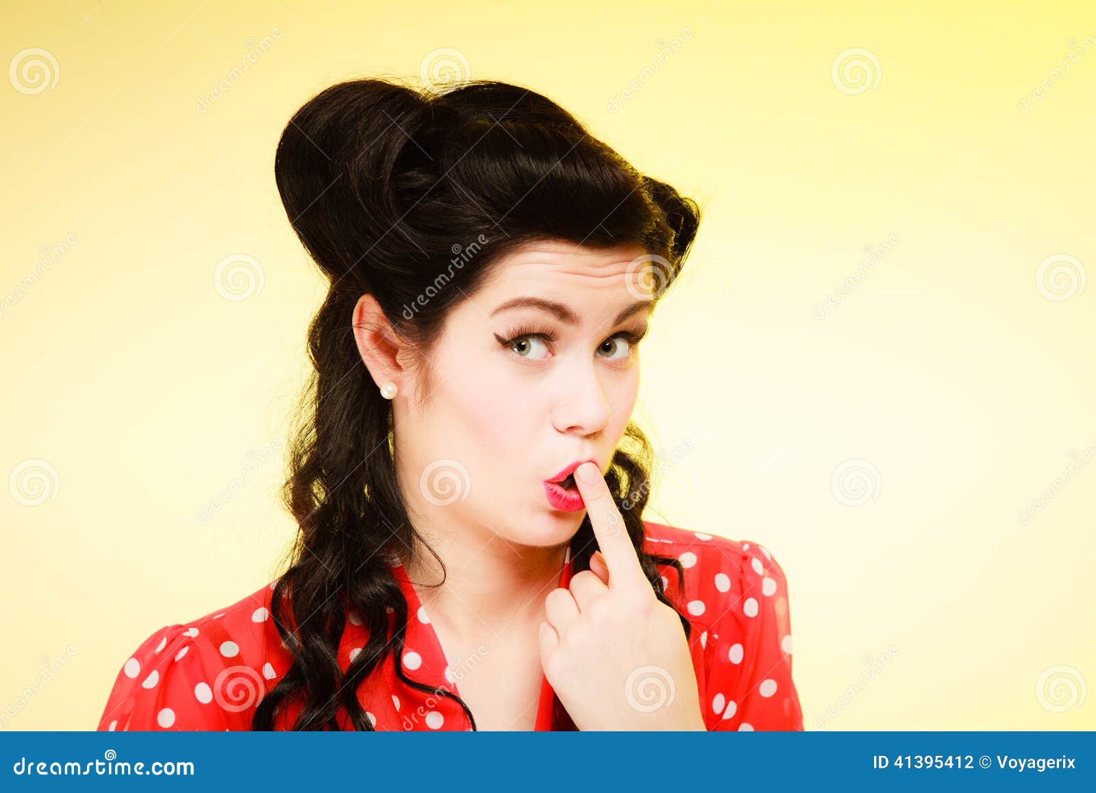 Retro. Surprised Scared Pinup Girl Woman Stock Image | CartoonDealer ... Retro. Surprised Scared Pinup Girl Woman Stock Image | CartoonDealer ...