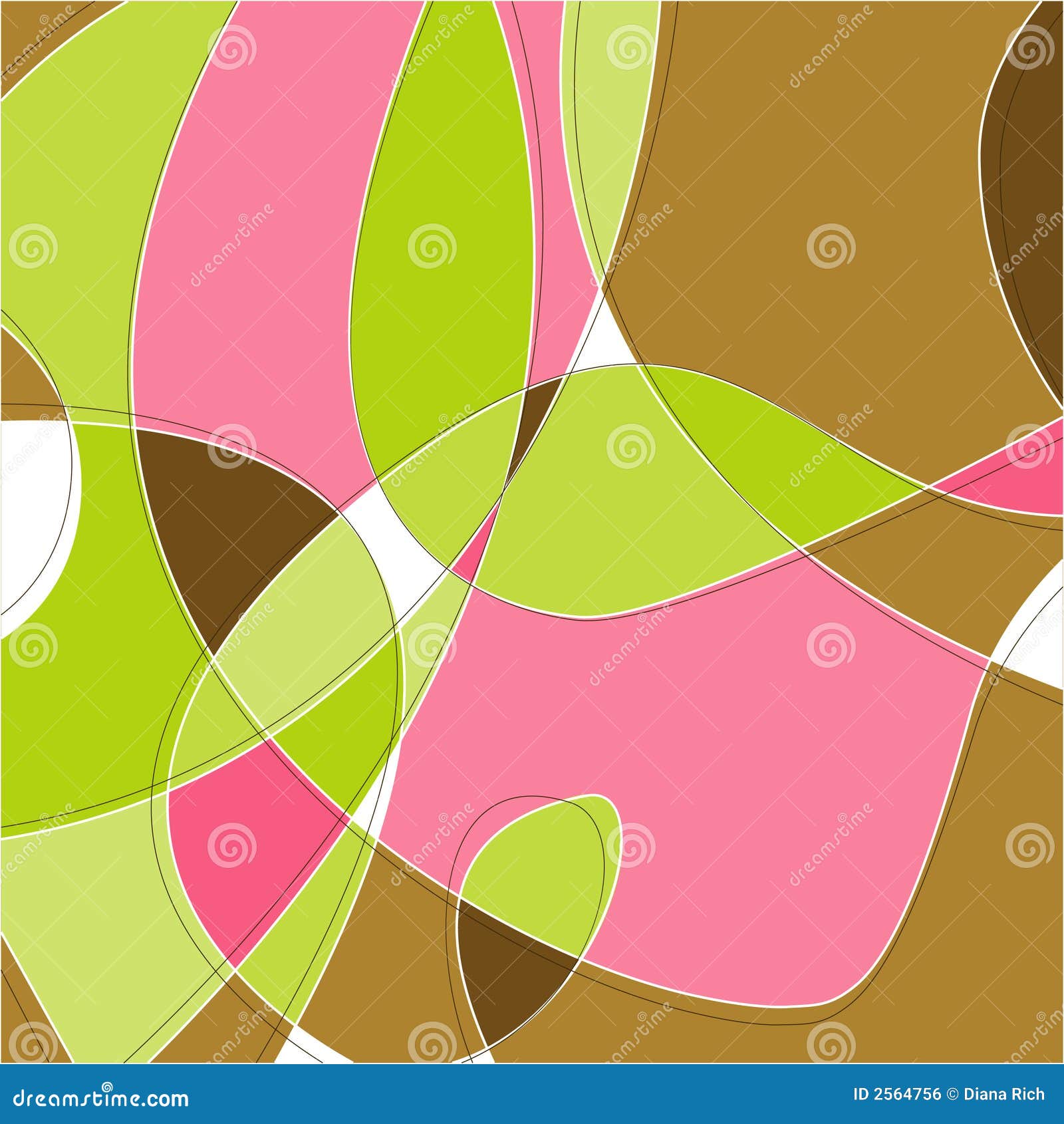 Retro Swirl Background (Vector Stock Vector - Illustration of lime ...