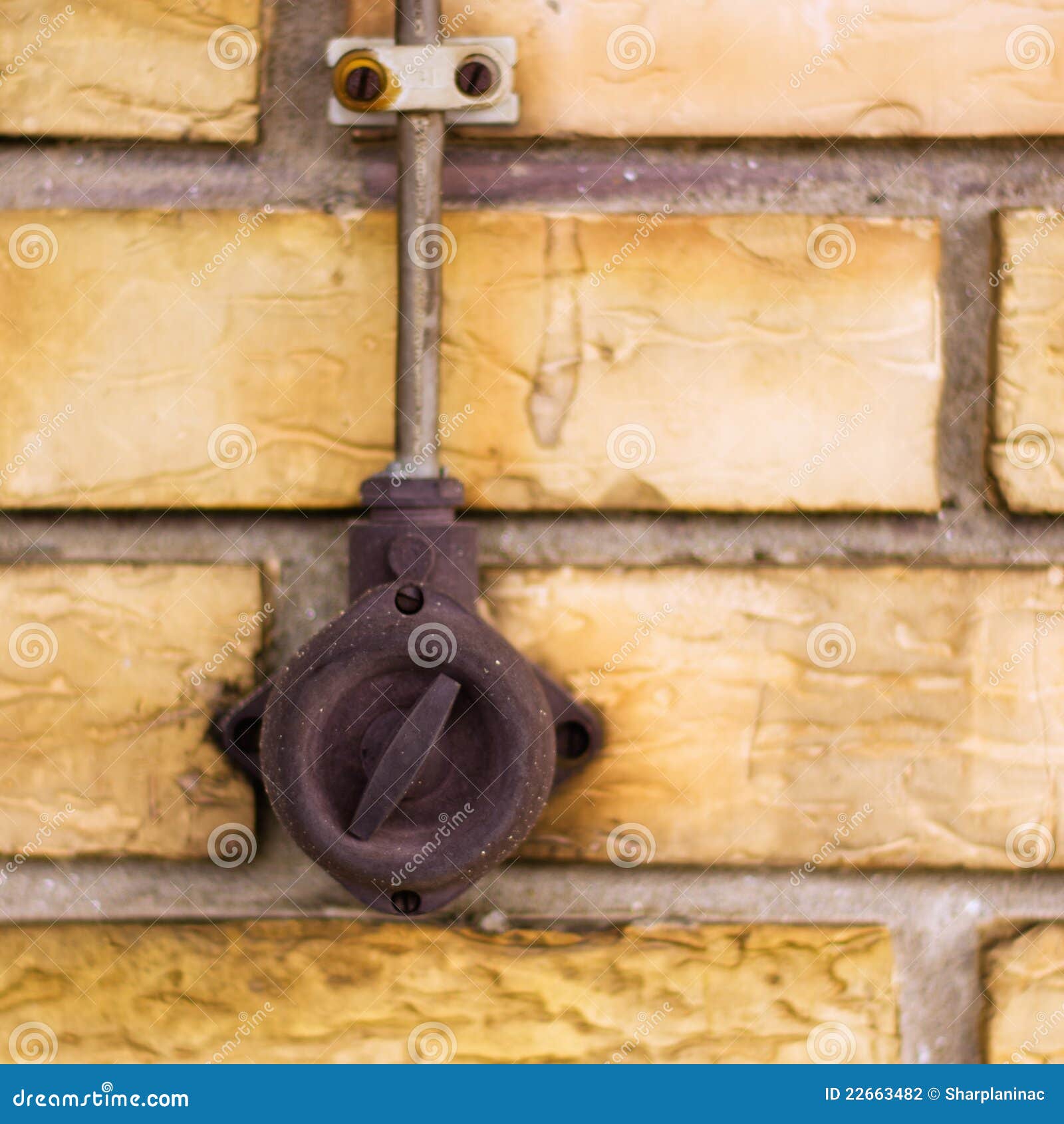 Retro switch stock photo. Image of farm, electric, decor - 22663482