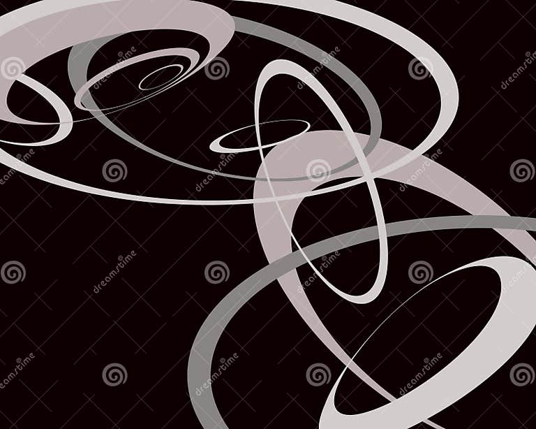 Retro Swoopy Circles Design Stock Illustration - Illustration of shape ...