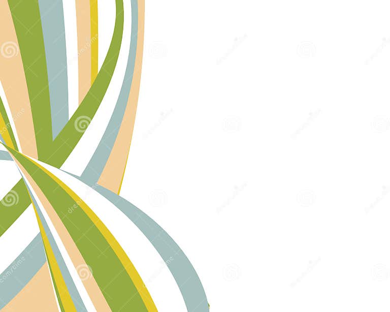 Retro Swoopy Stripes Design Stock Illustration - Illustration of ...