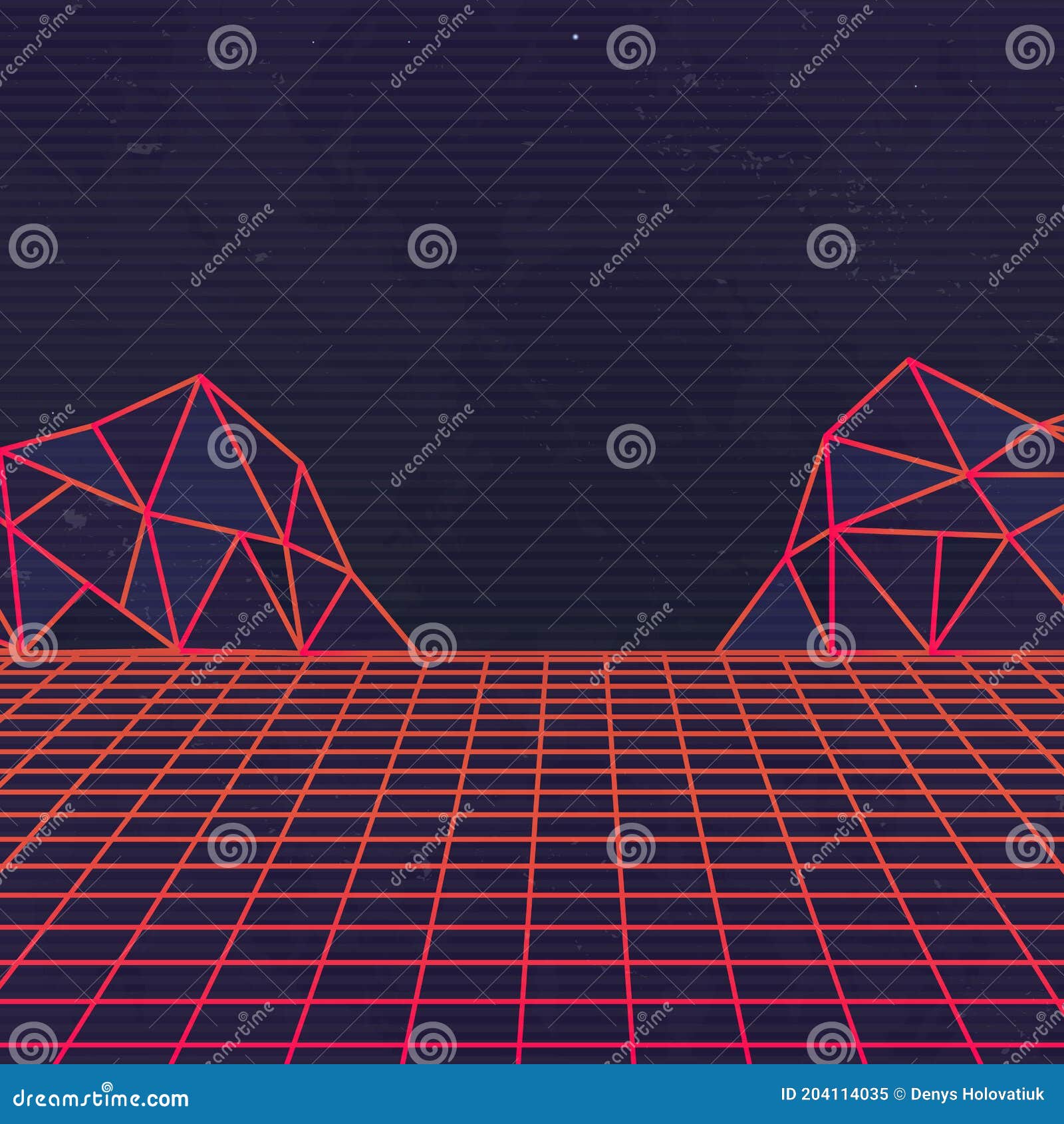 Retro Synthwave Background. Modern Trendy Background for Design Banners ...