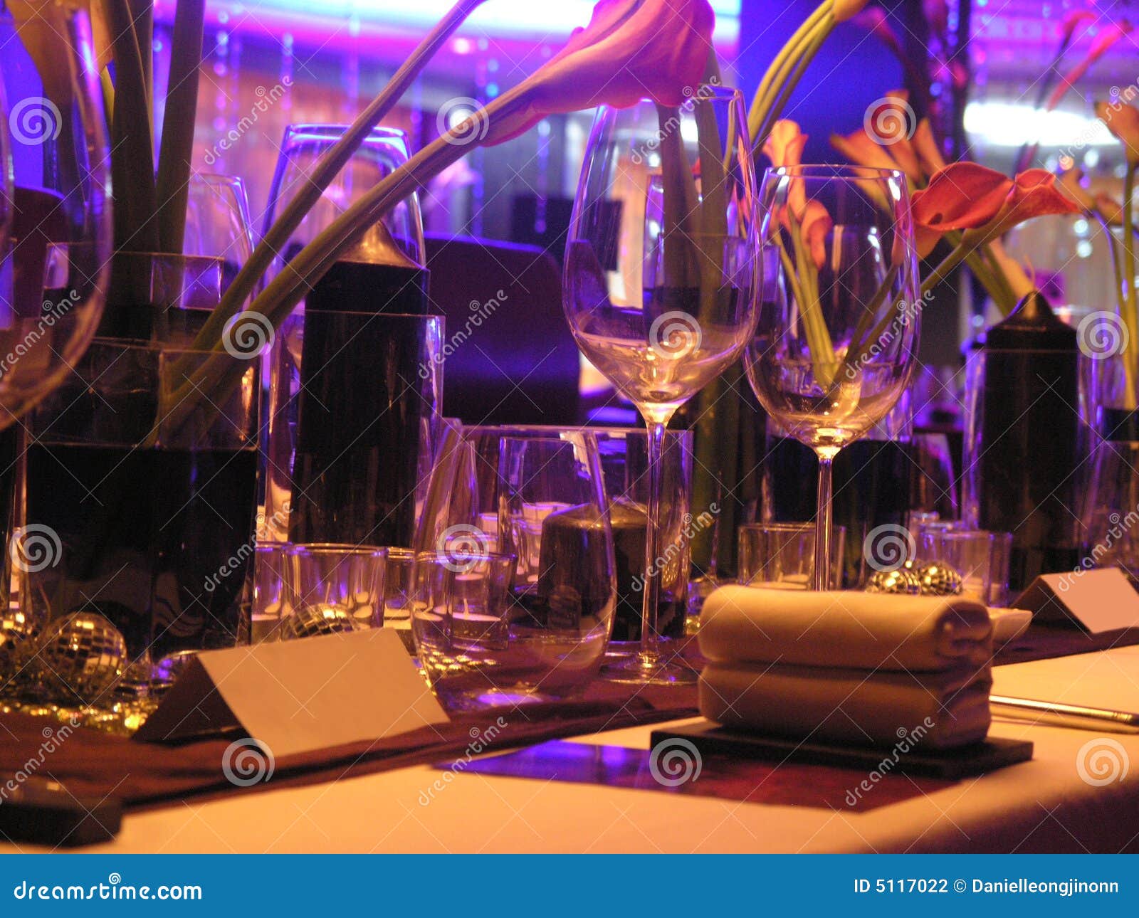 Retro Table setting stock photo. Image of glass, arrangement - 5117022