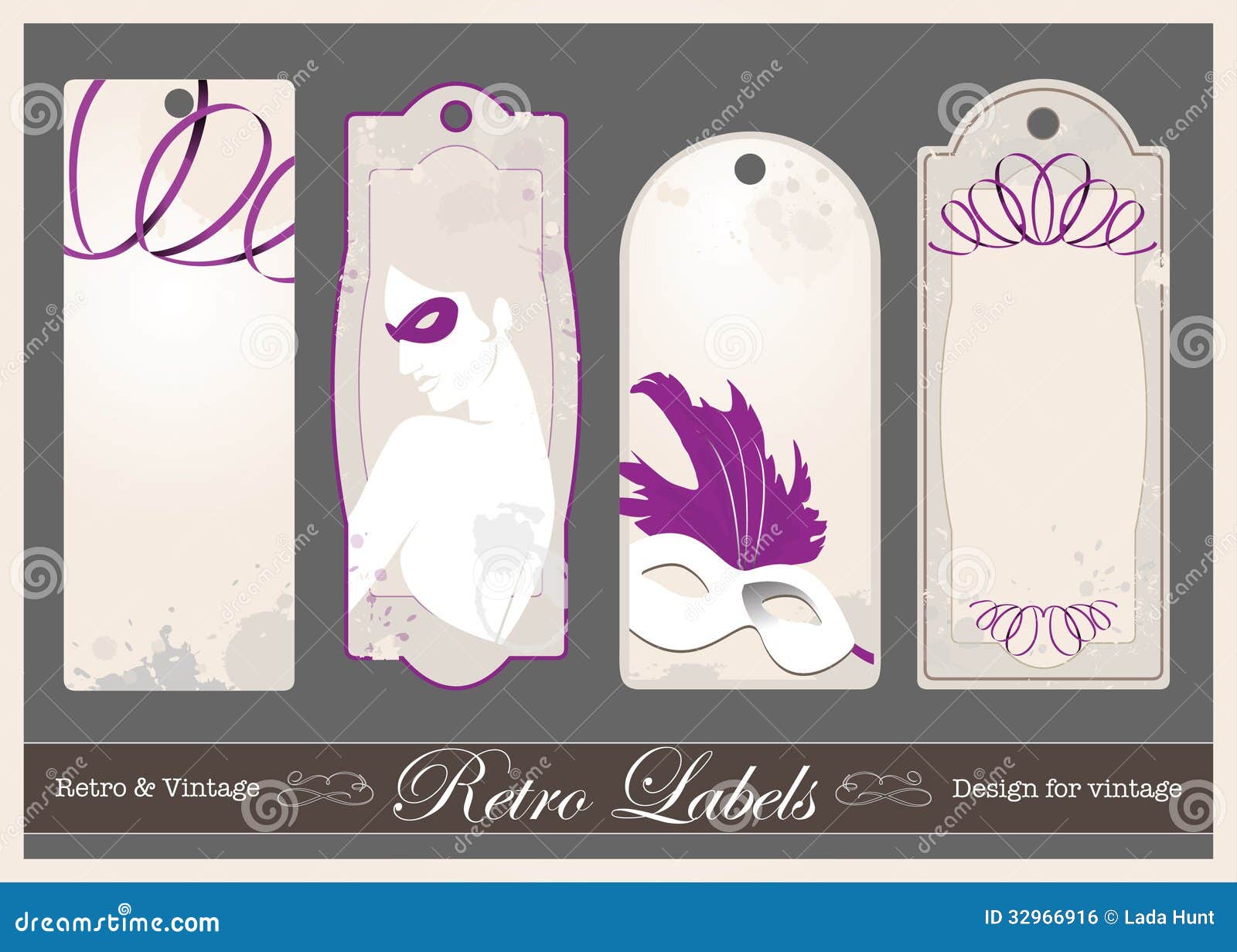 Retro tags and labels set stock vector. Illustration of guarantee ...