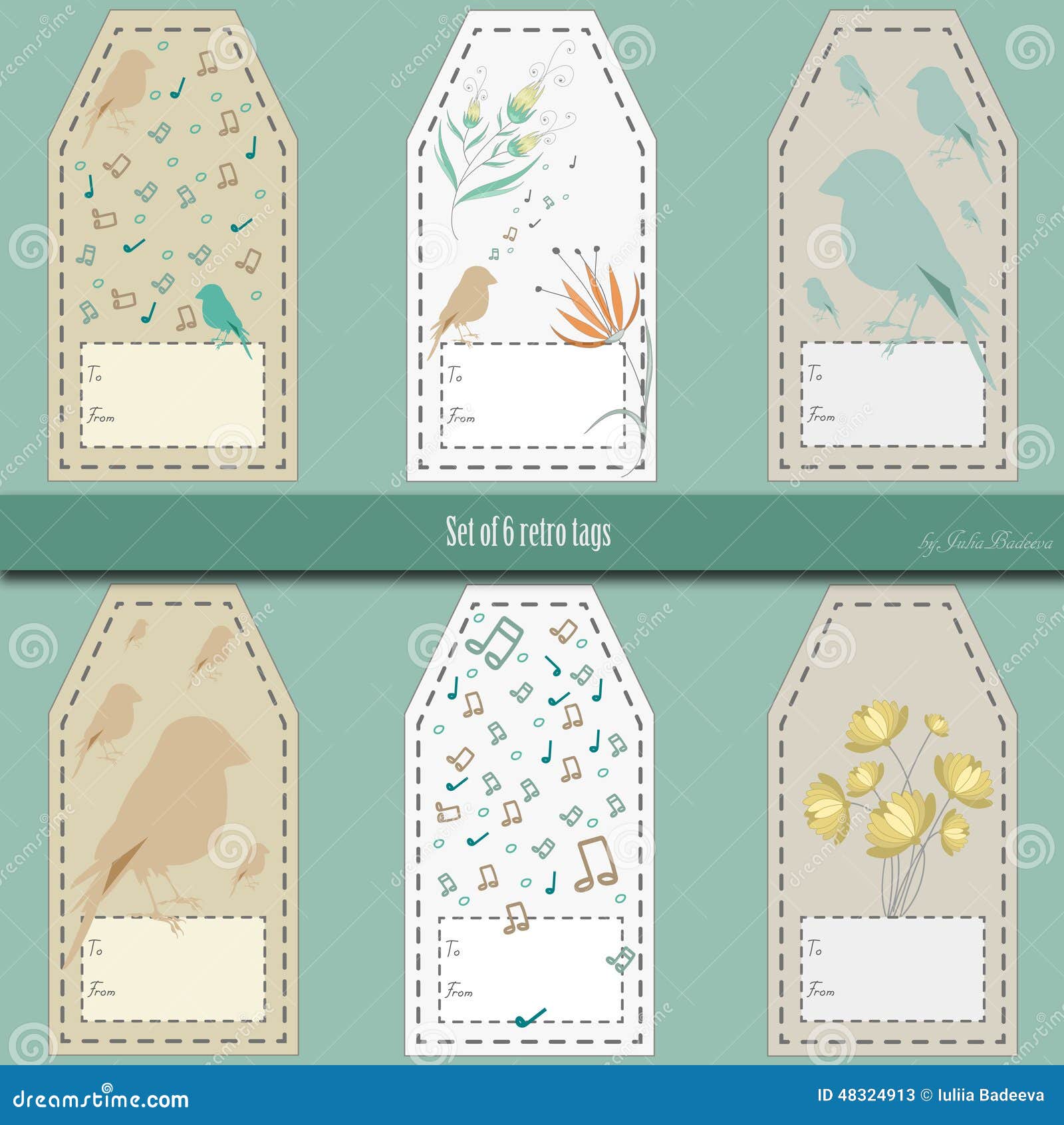 Retro tags set stock vector. Illustration of revival - 48324913