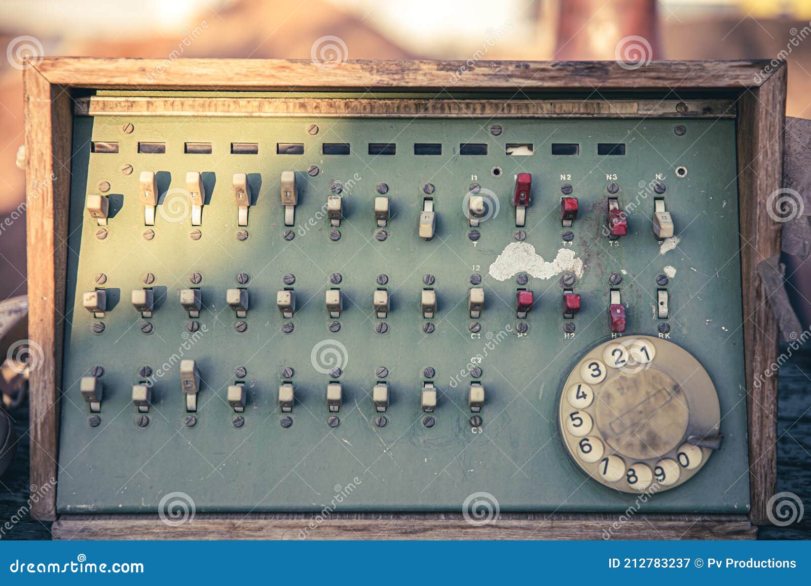 Retro Old Technology for Communication Close Up Editorial Photography ...