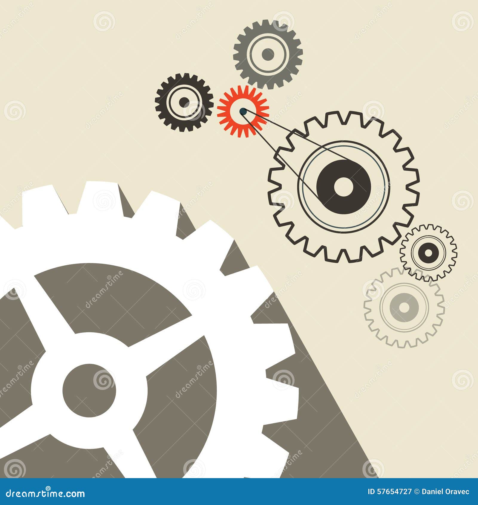 Retro Technology Background Stock Vector - Illustration of paper, color ...