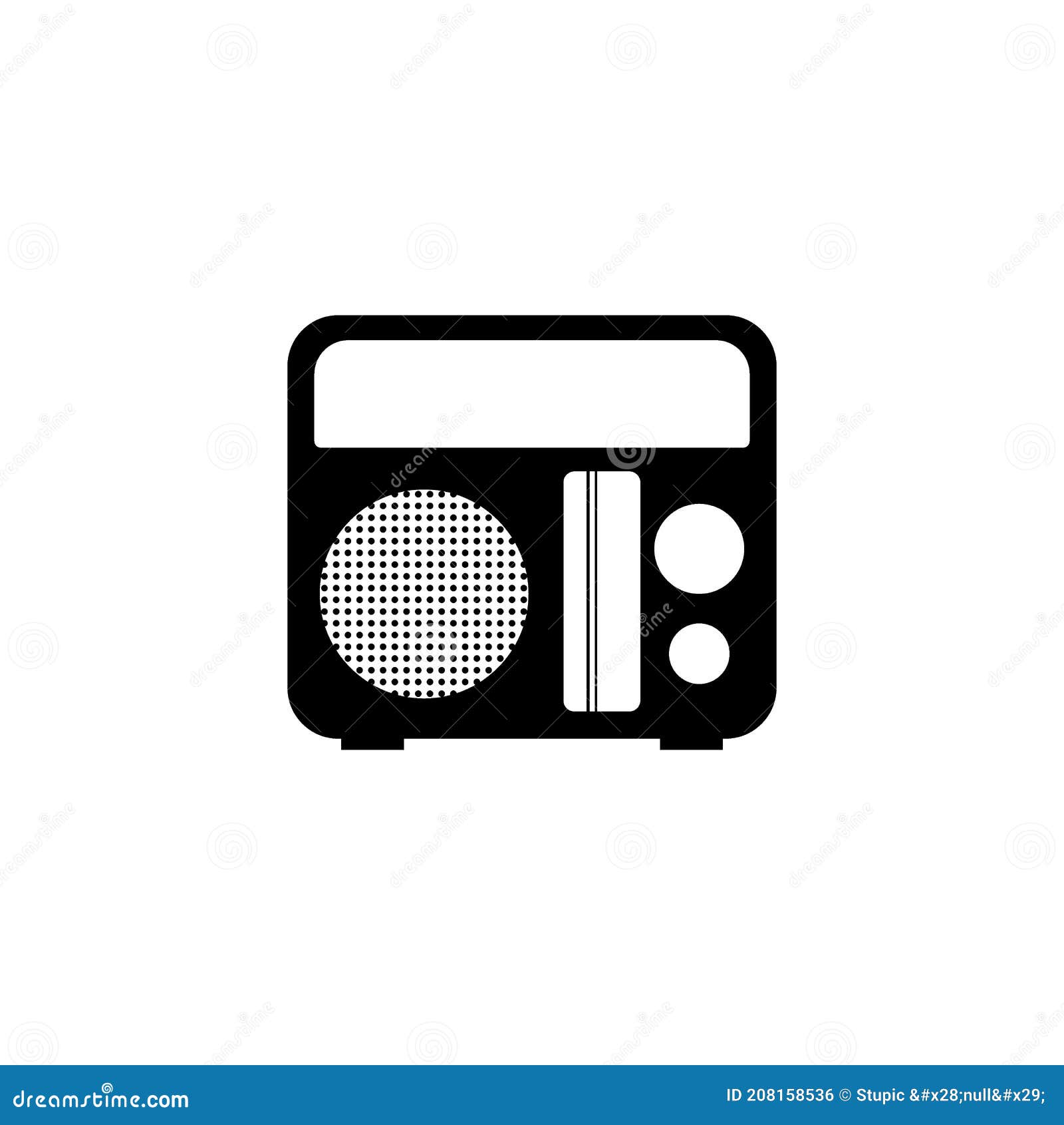 Retro Technology of Communication Gadget Icon. Radio Icon Isolated in ... Retro Technology of Communication Gadget Icon. Radio Icon Isolated in ...