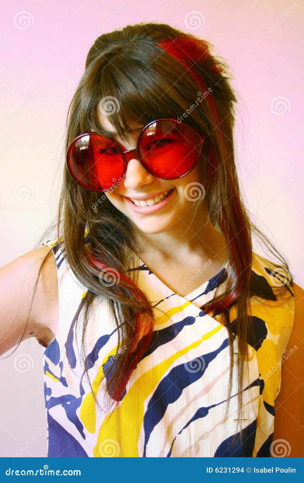 Retro Teen Girl Portrait Glamour Stock Image | CartoonDealer.com #164471125