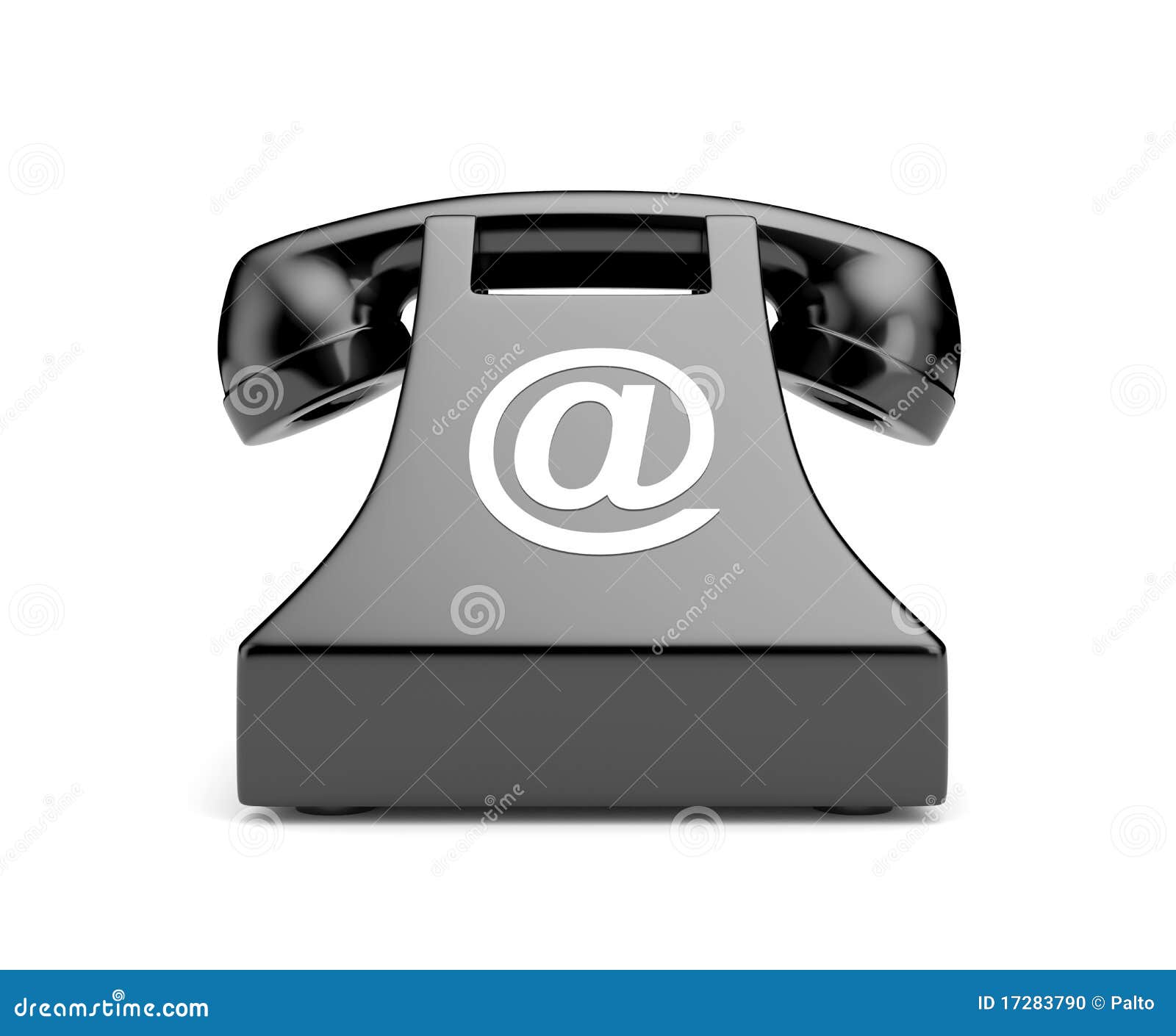 Retro- Telefon Mit EMail-Symbol Stock Abbildung - Illustration von ...