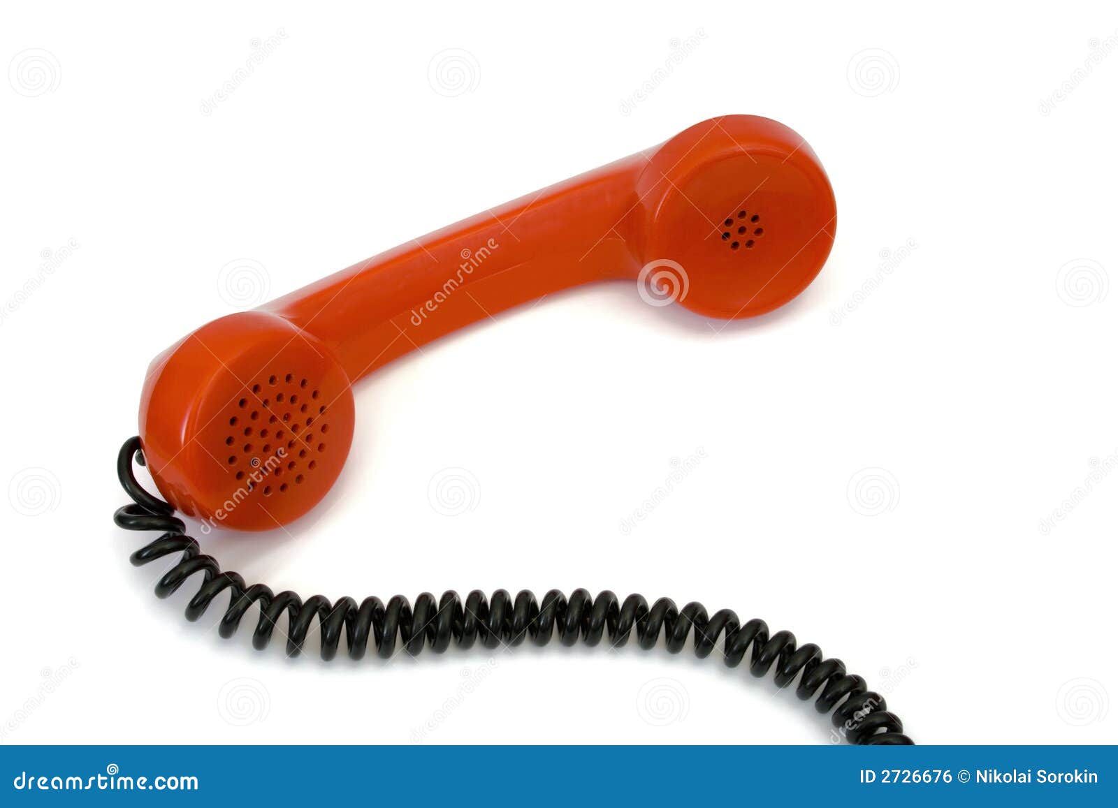 Retro telephone receiver stock photo. Image of receiver - 2726676