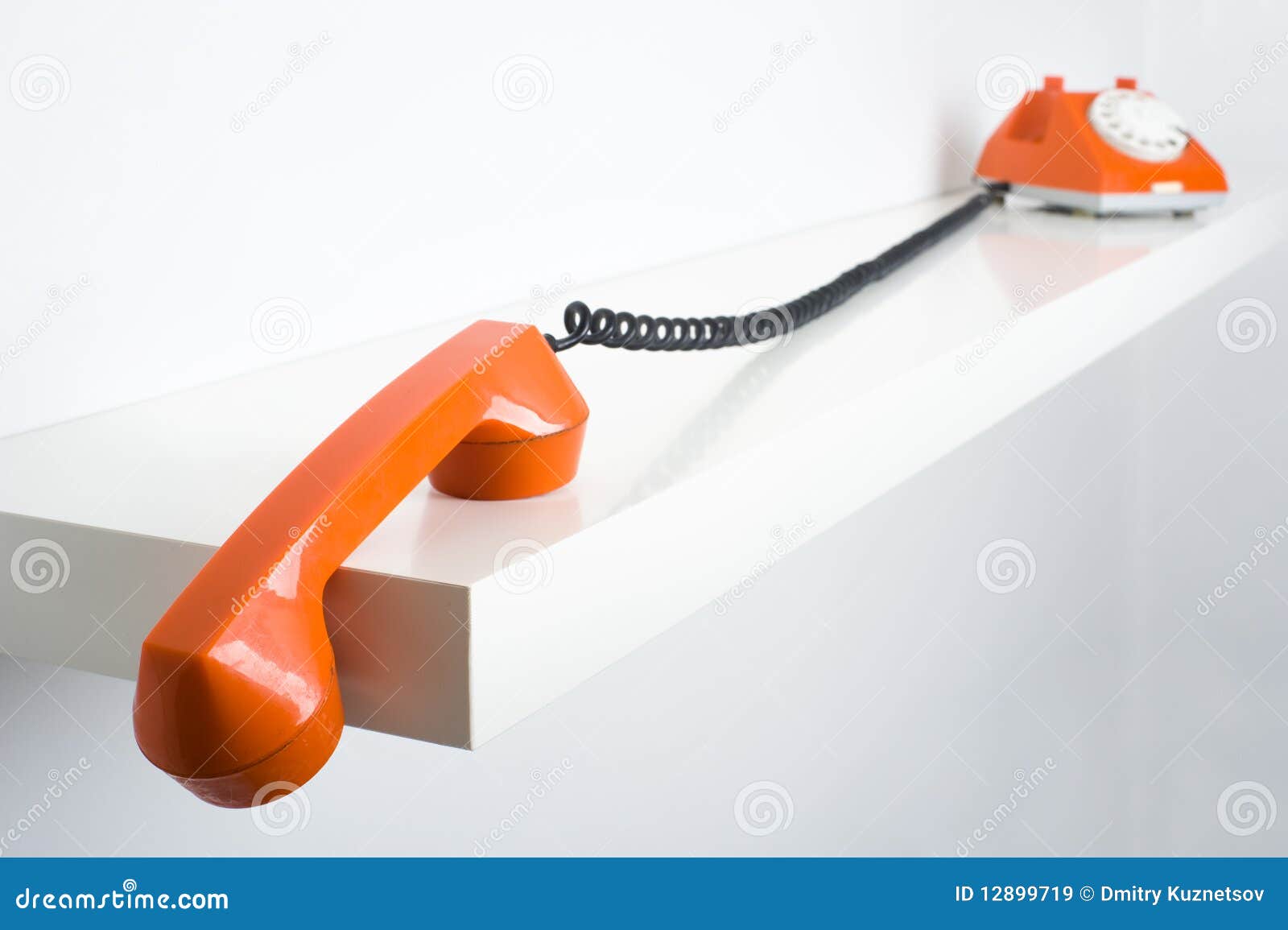 Retro telephone on shelf stock image. Image of equipment - 12899719