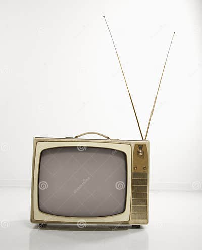 Retro television. stock image. Image of vintage, technology - 2425321