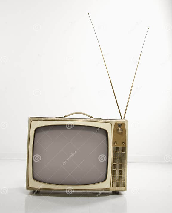 Retro television. stock image. Image of vintage, technology - 2425321