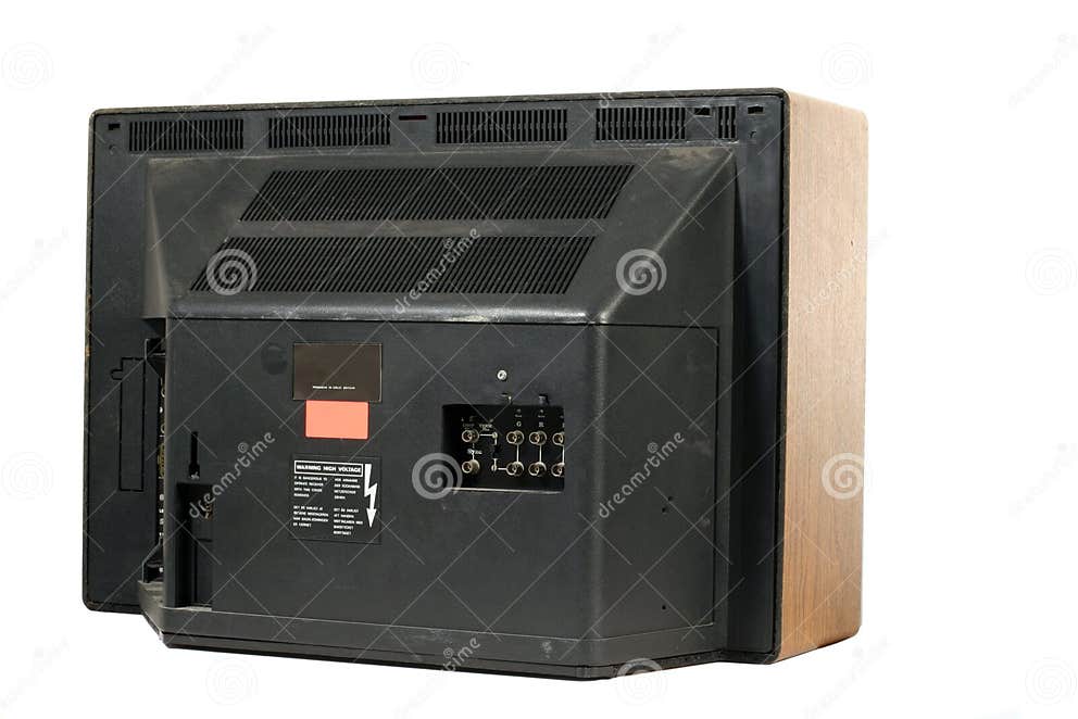 Retro Television Back stock image. Image of valves, professional - 323029