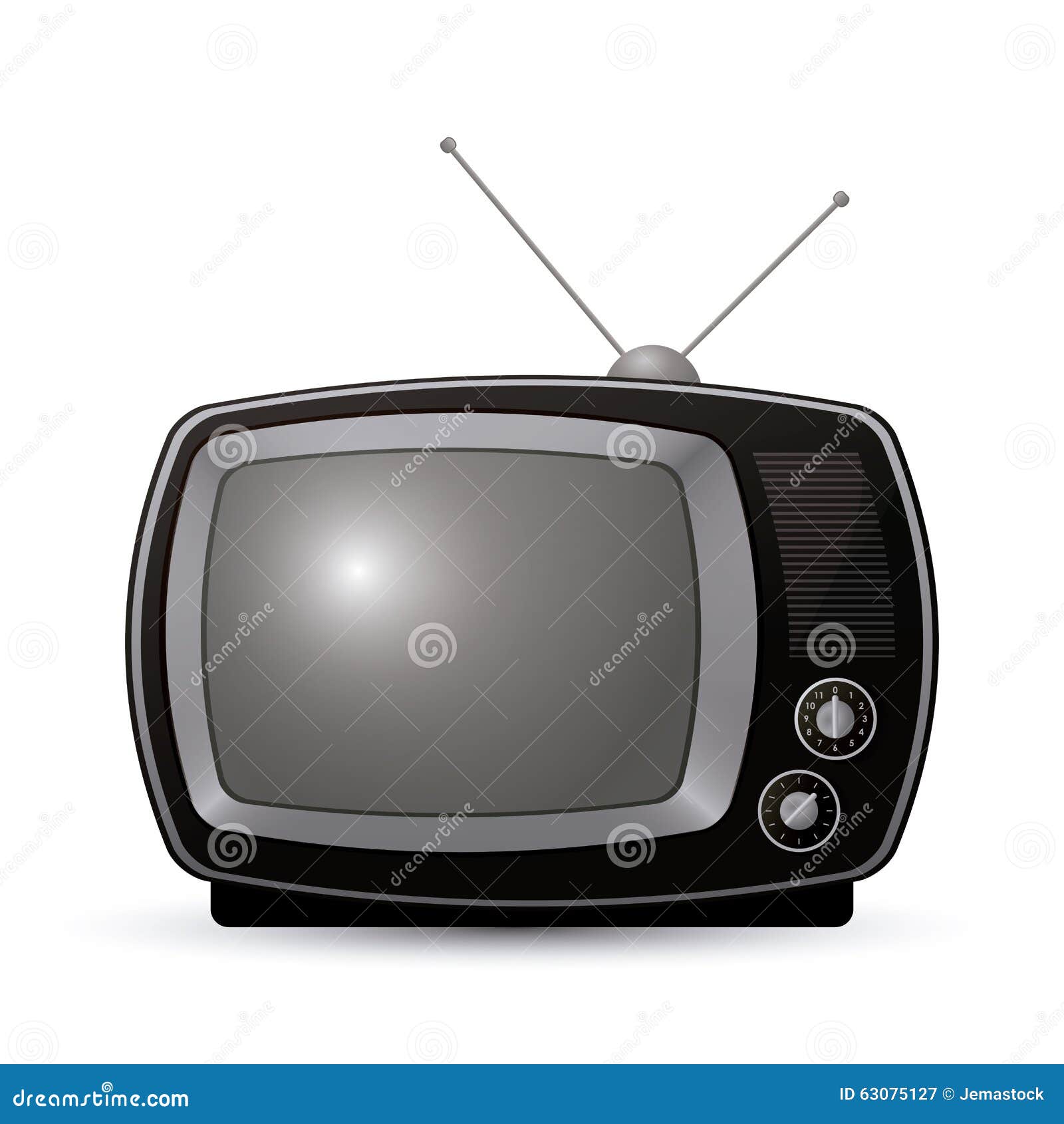Retro television design stock vector. Illustration of electrical - 63075127