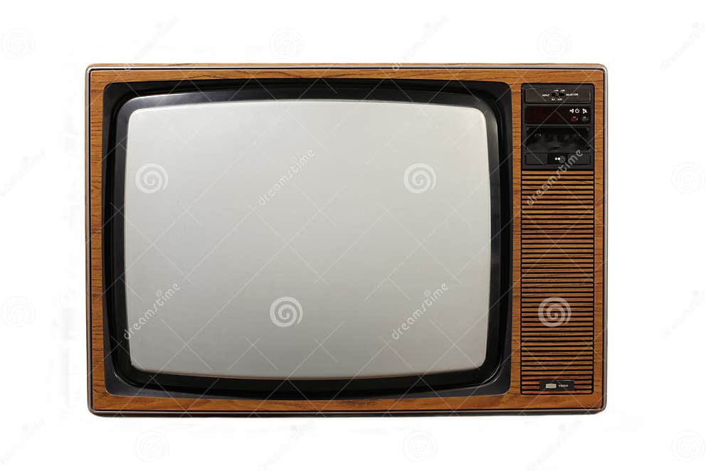 Retro Television Set stock image. Image of tuner, television - 250703