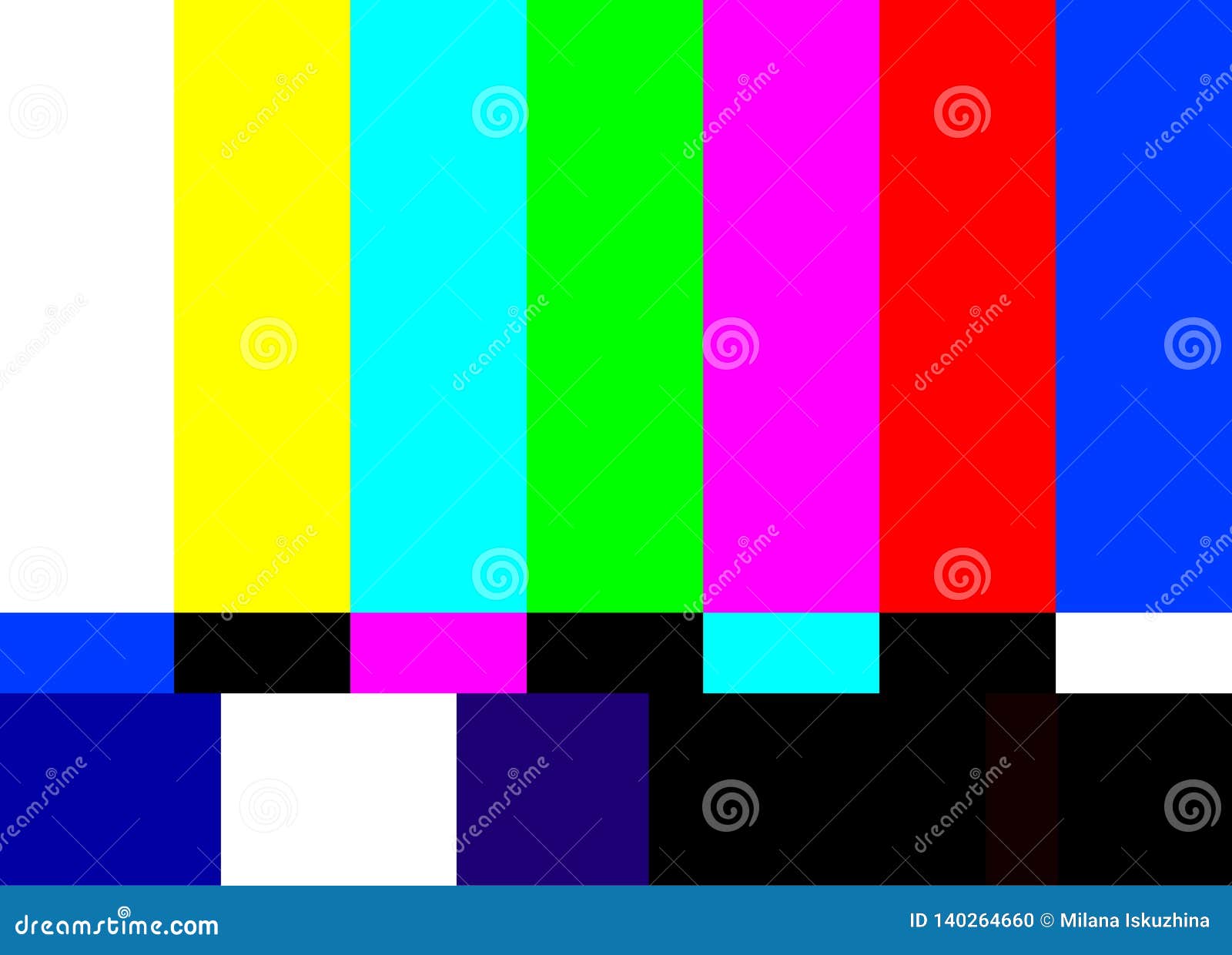 Retro Television Test Pattern Stock Vector - Illustration of error ...