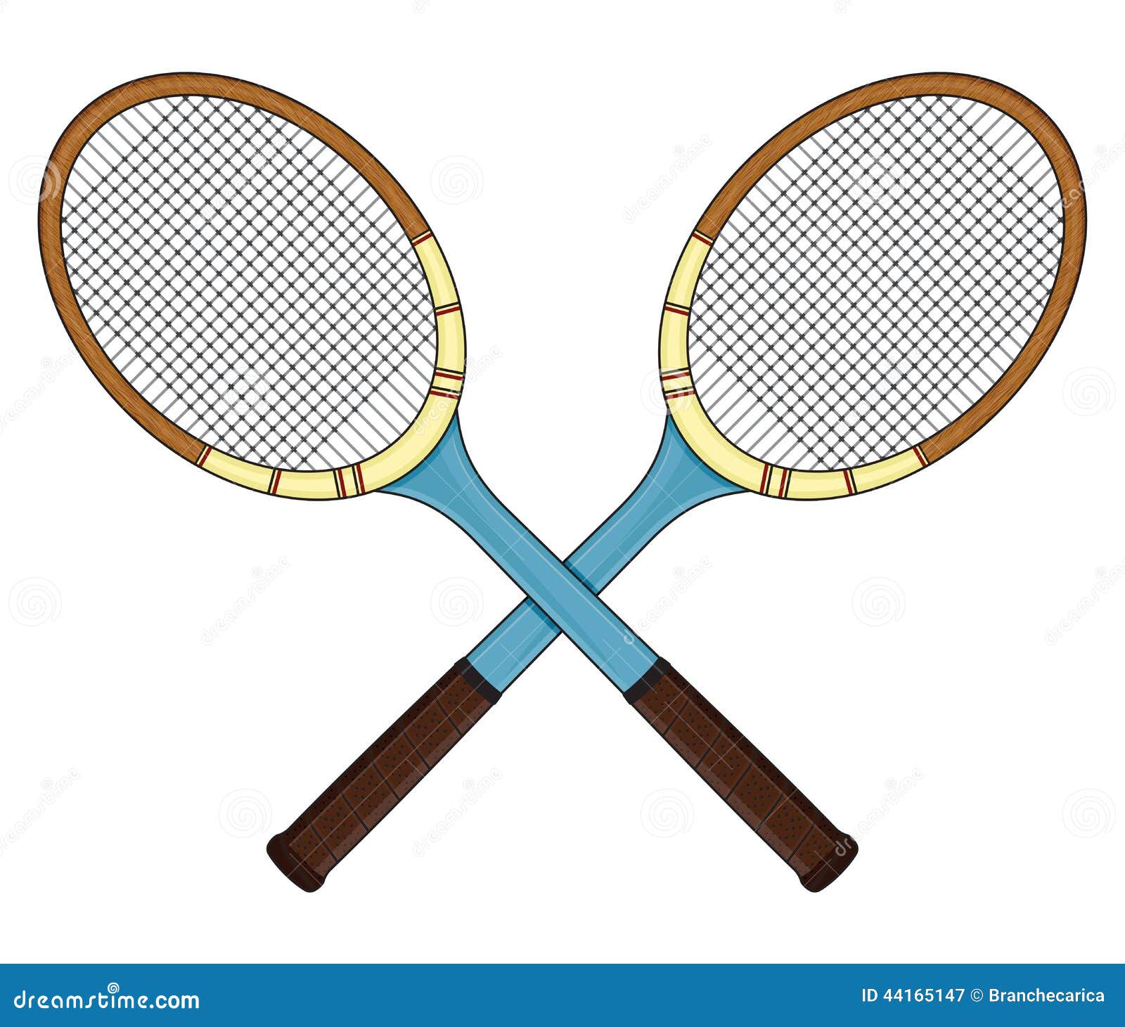 Retro tennis racket stock vector. Illustration of leisure - 44165147