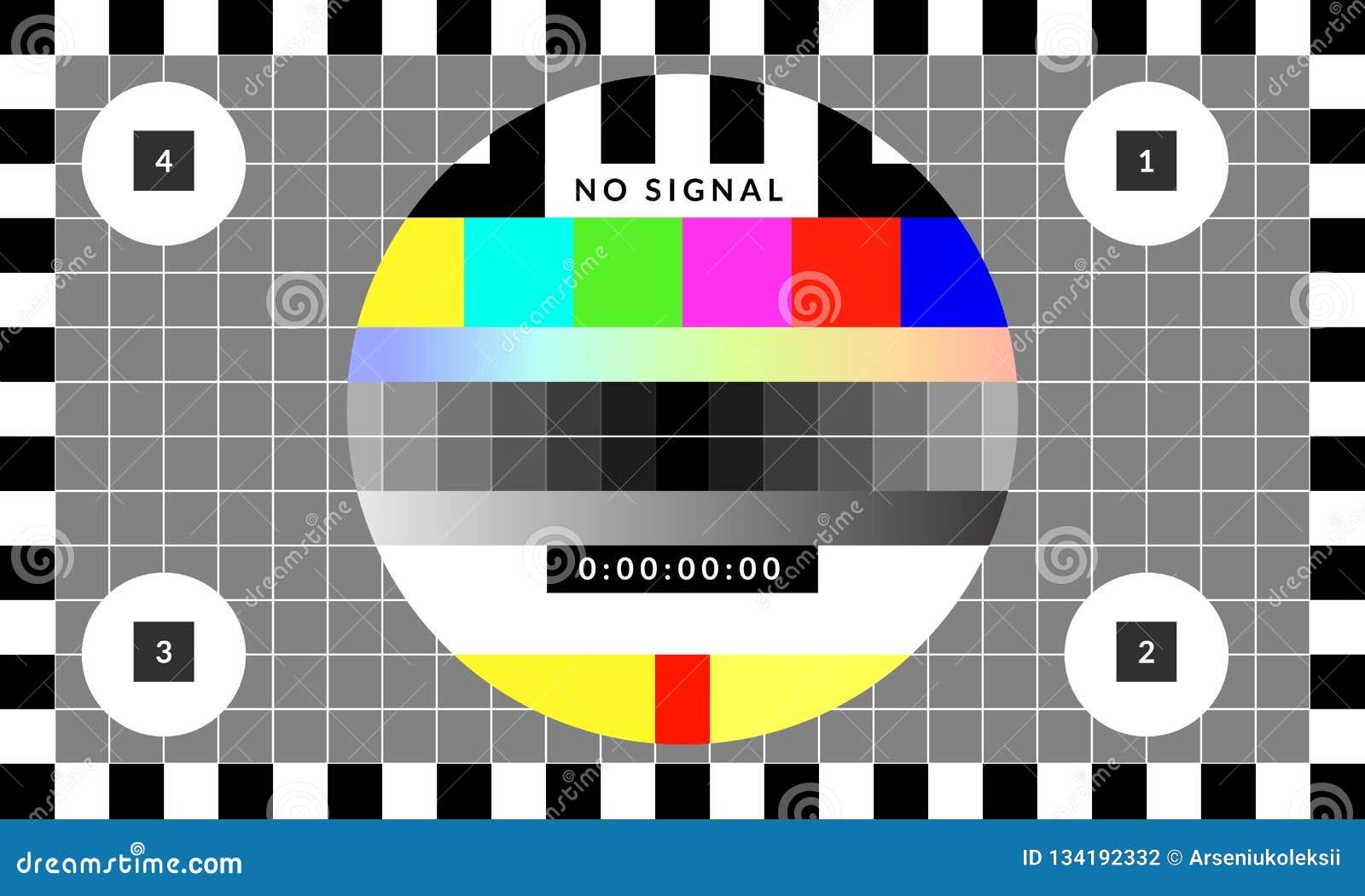 Retro TV Test Screen Frontal Stock Photography | CartoonDealer.com ... Retro TV Test Screen Frontal Stock Photography | CartoonDealer.com ...
