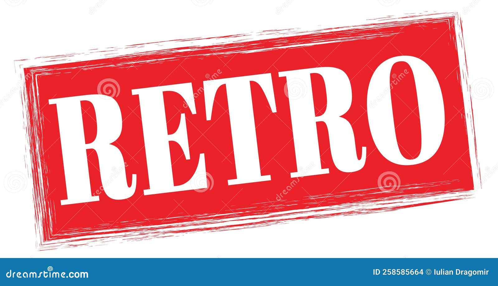 RETRO Text Written on Red Stamp Sign Stock Photo - Image of retro ...