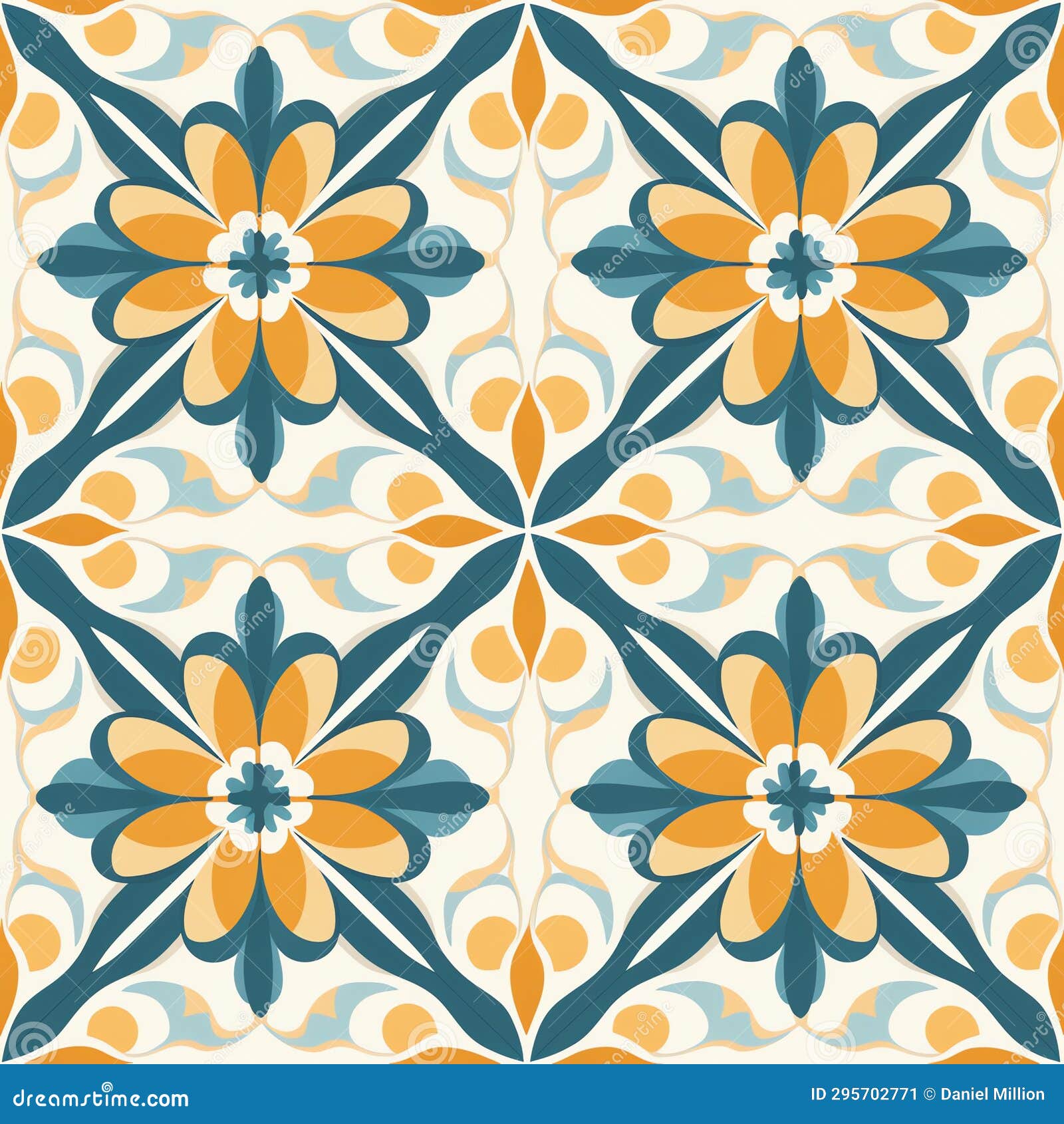 Retro Tile Pattern for Decoration Stock Illustration - Illustration of ...