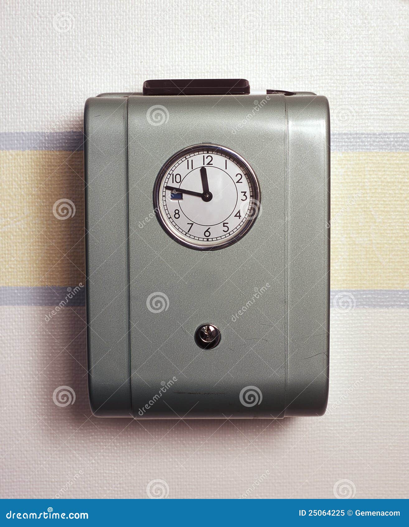 Retro Time Clock stock image. Image of checking, issues - 25064225