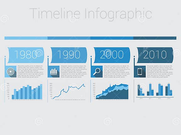 Retro Timeline Infographic, Vector Design Template Stock Vector ...