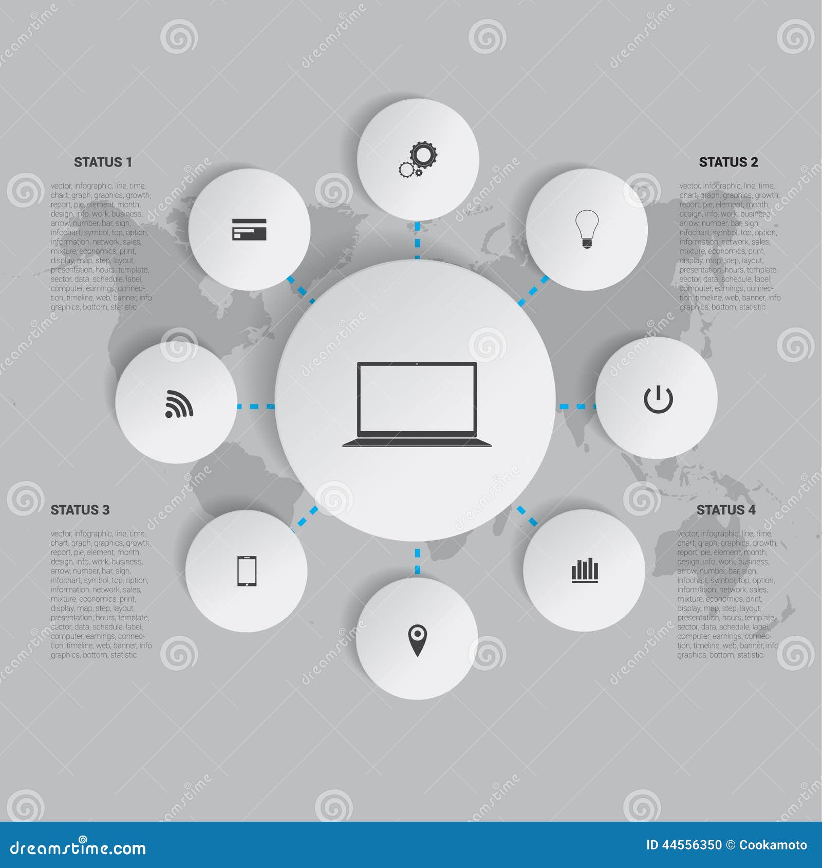 Retro Timeline Infographic, Vector Design Template | CartoonDealer.com ...