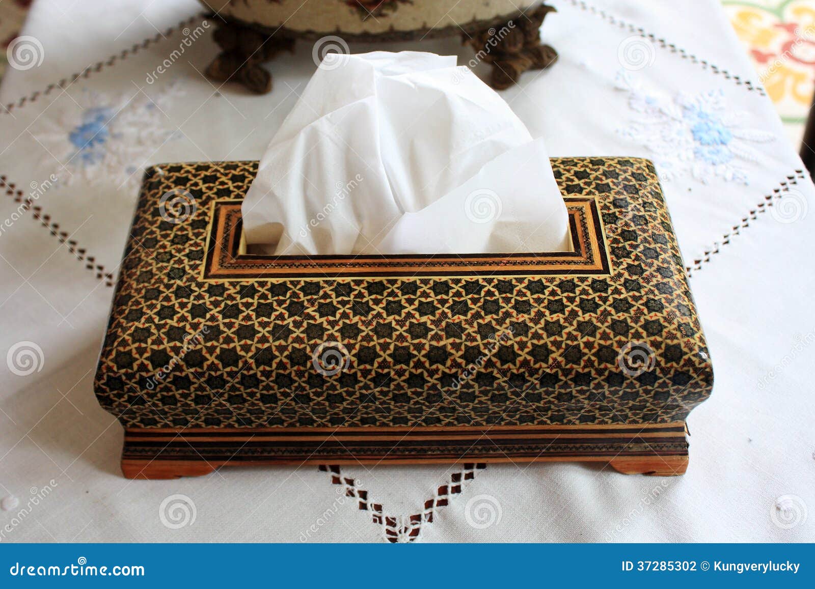 The retro Tissue box stock photo. Image of tissues, pattern - 37285302