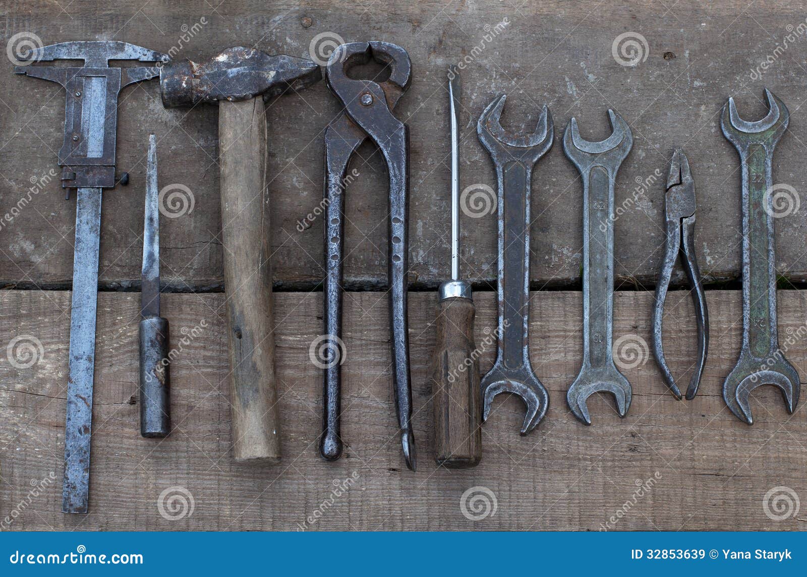 Retro tools stock image. Image of carpentry, scissors - 32853639