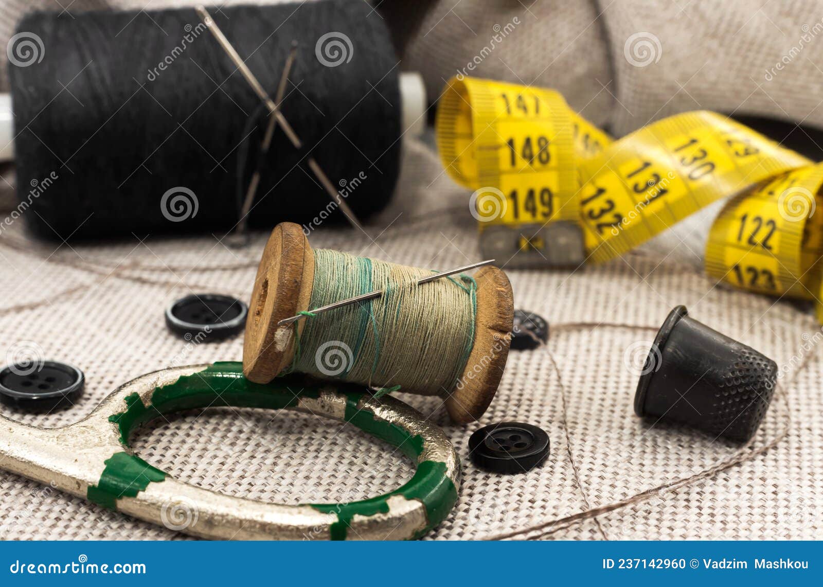 Retro Tools for the Work of a Tailor, Seamstress, Fashion Designer ...