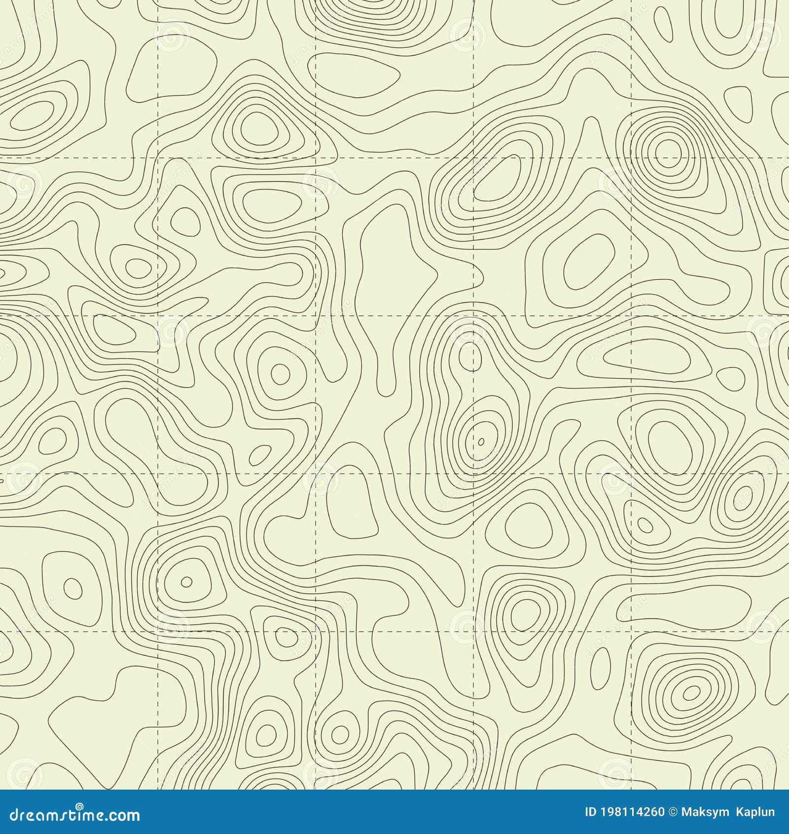 Retro Topographic Map. Geographic Contour Map. Abstract Outline Grid ...