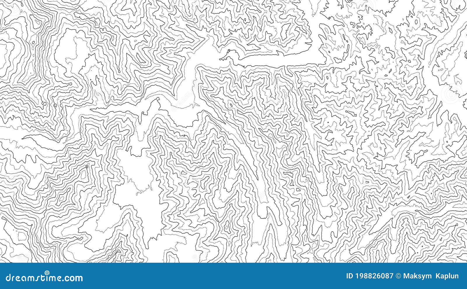 Retro Topographic Map. Geographic Contour Map. Abstract Outline Grid ...