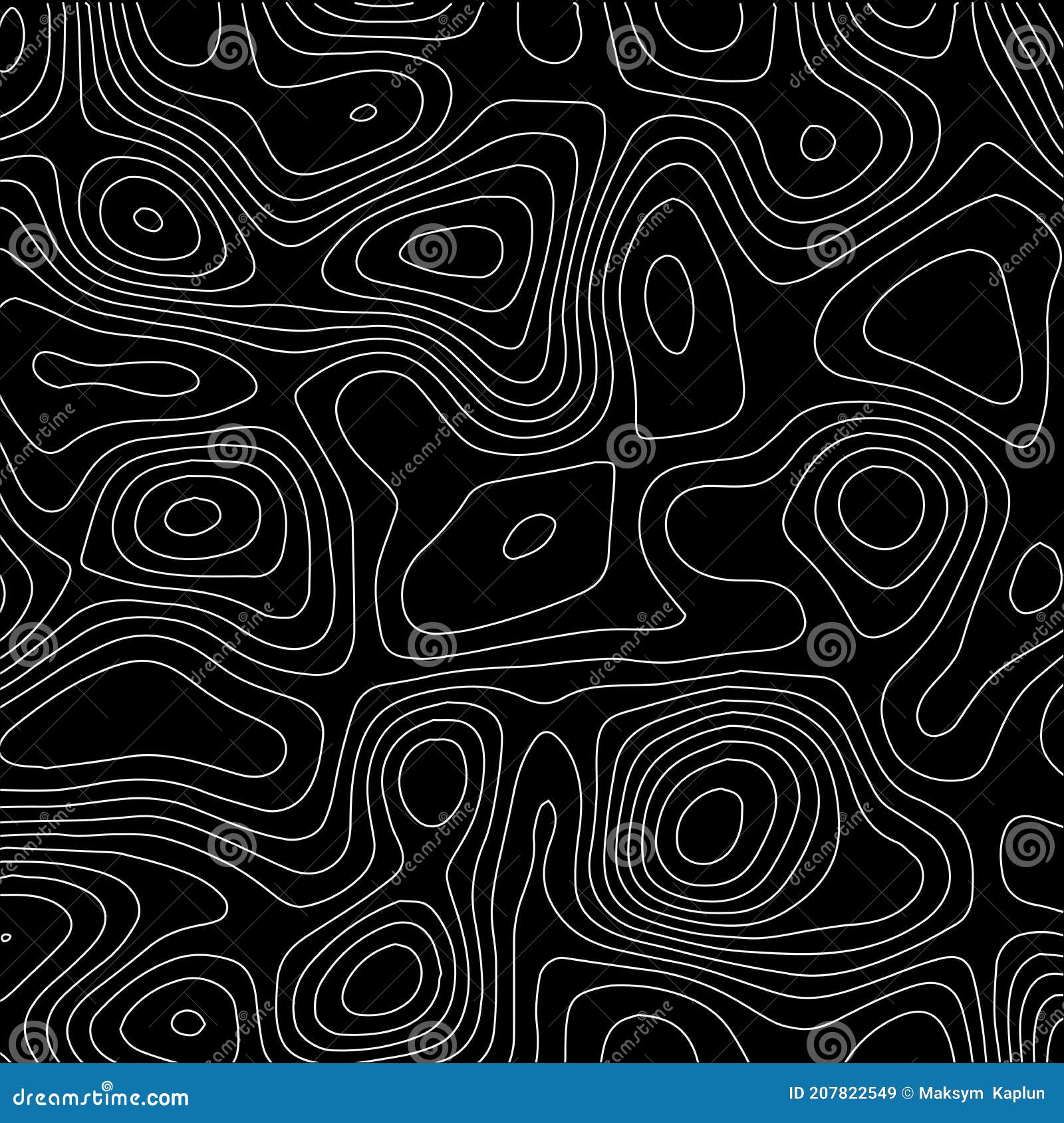 Retro Topographic Map. Geographic Contour Map. Abstract Outline Grid ...