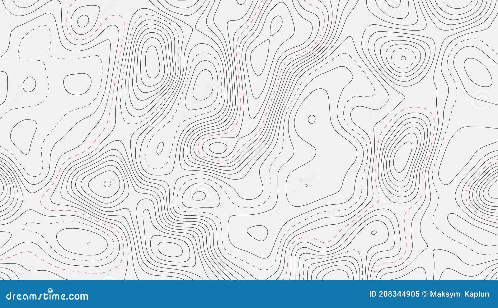 Retro Topographic Map. Geographic Contour Map. Abstract Outline Grid ...