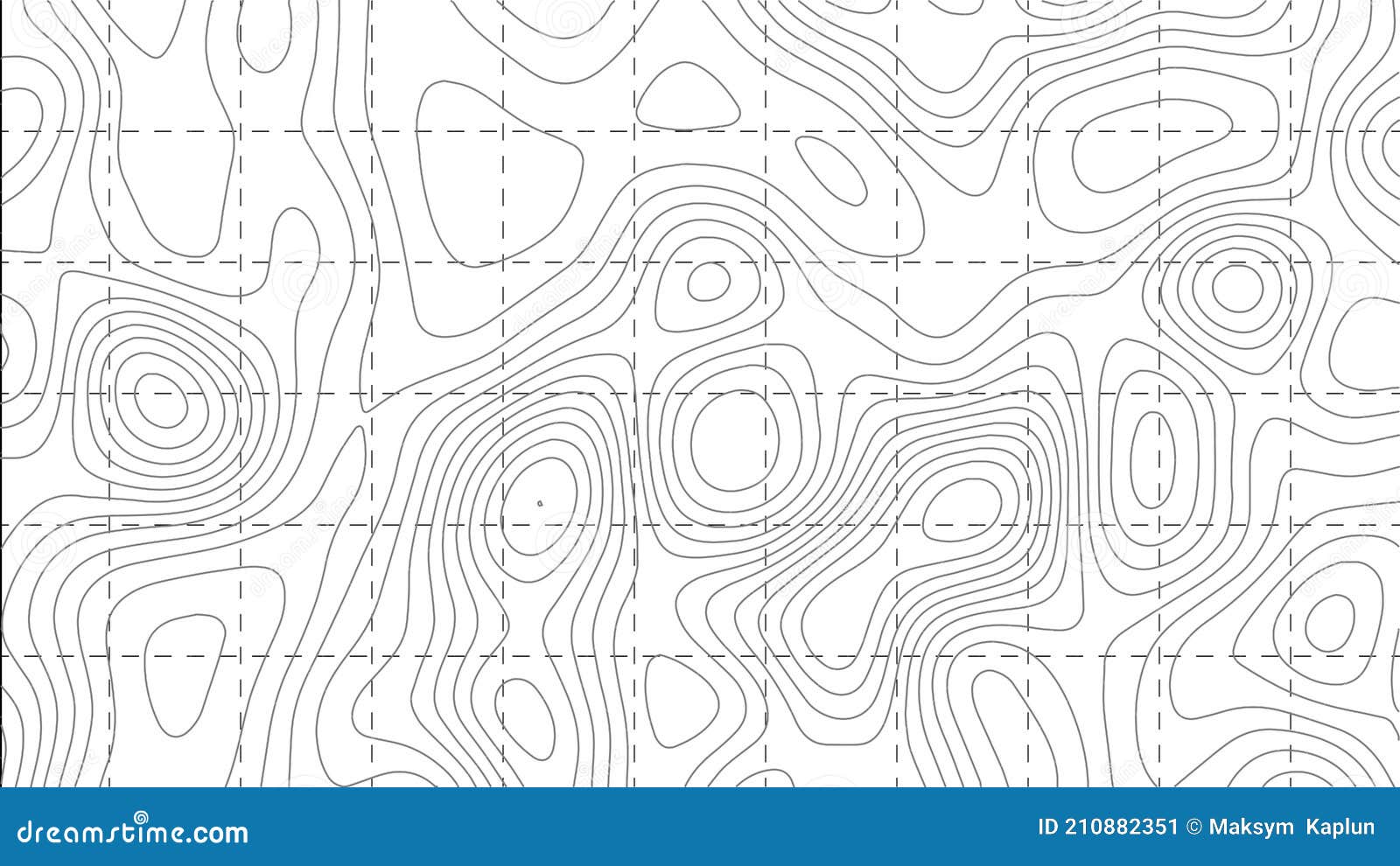Retro Topographic Map. Geographic Contour Map. Abstract Outline Grid ...