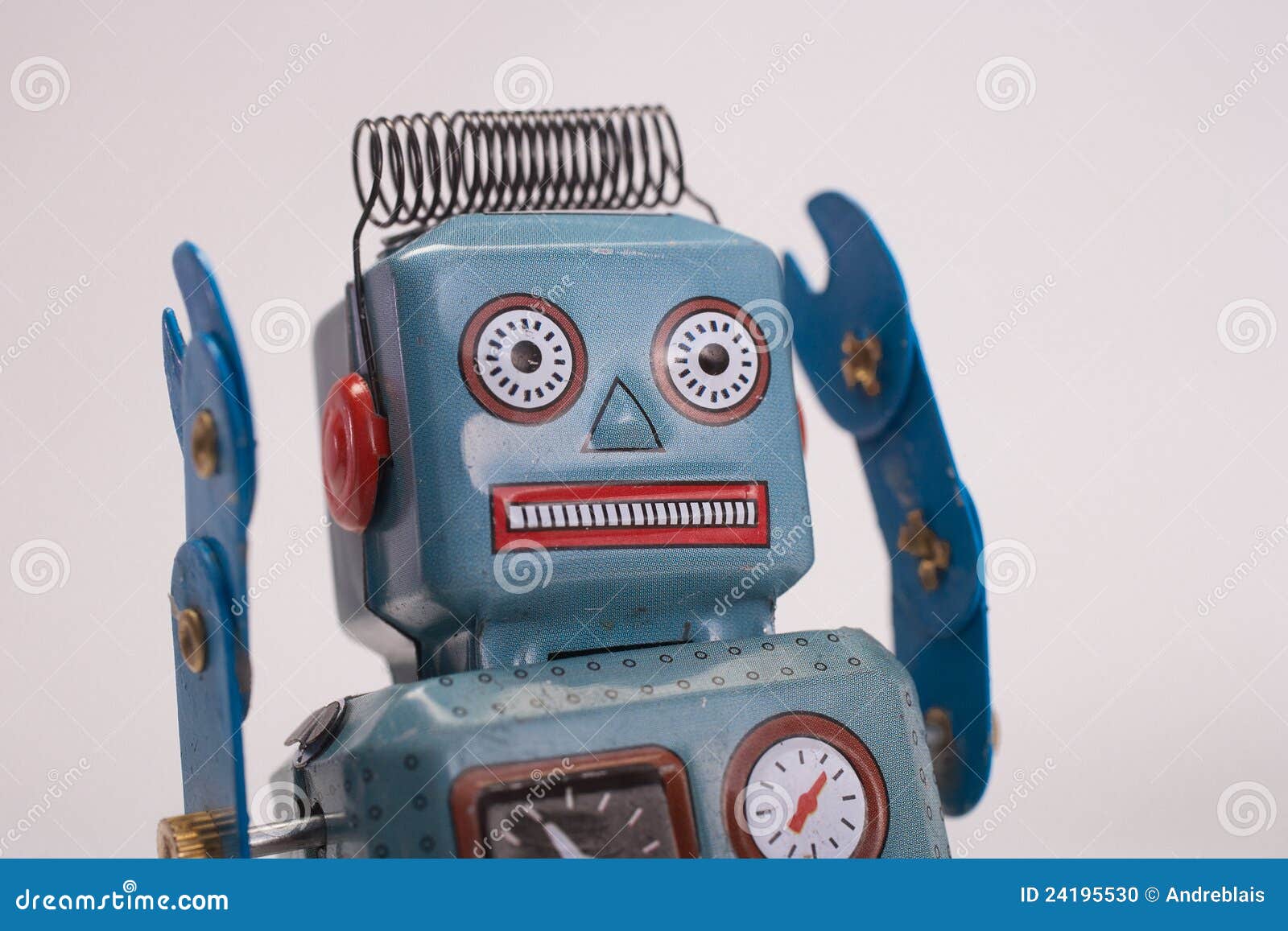 Retro toy robot stock photo. Image of movement, classic - 24195530
