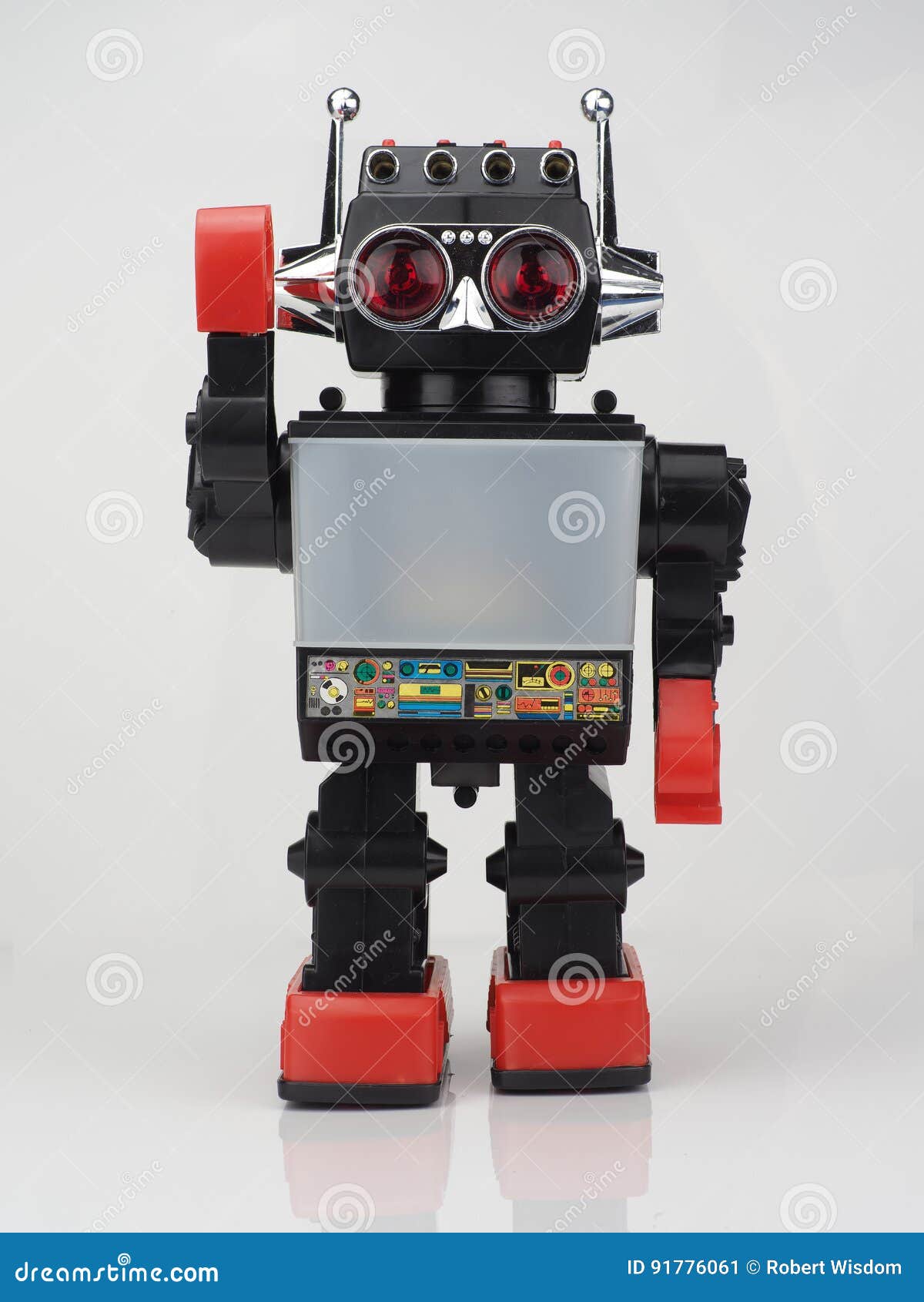 Retro Toy Robot stock image. Image of plastic, science - 91776061